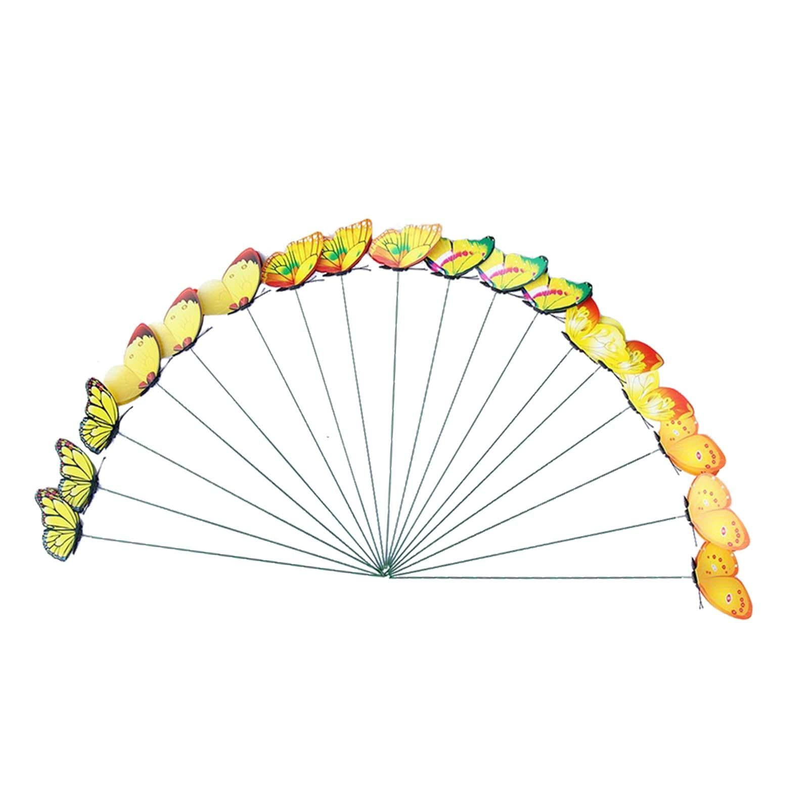 colaxi 24Pcs Butterfly Garden Stakes Butterfly Decorations Outdoor Art ...