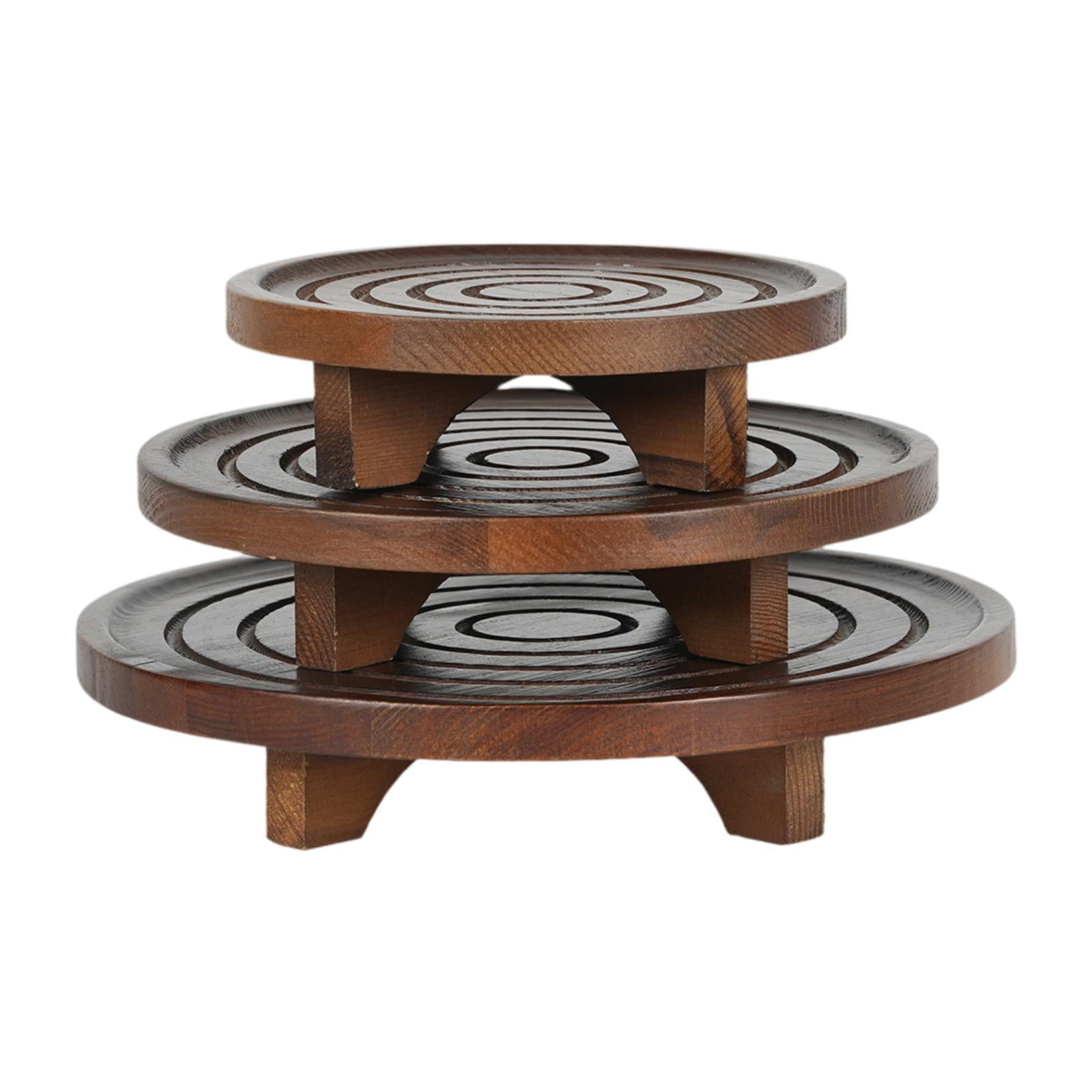 colaxi 3 Pieces Plant Riser Set Flower Pot Stand Multifunction ...