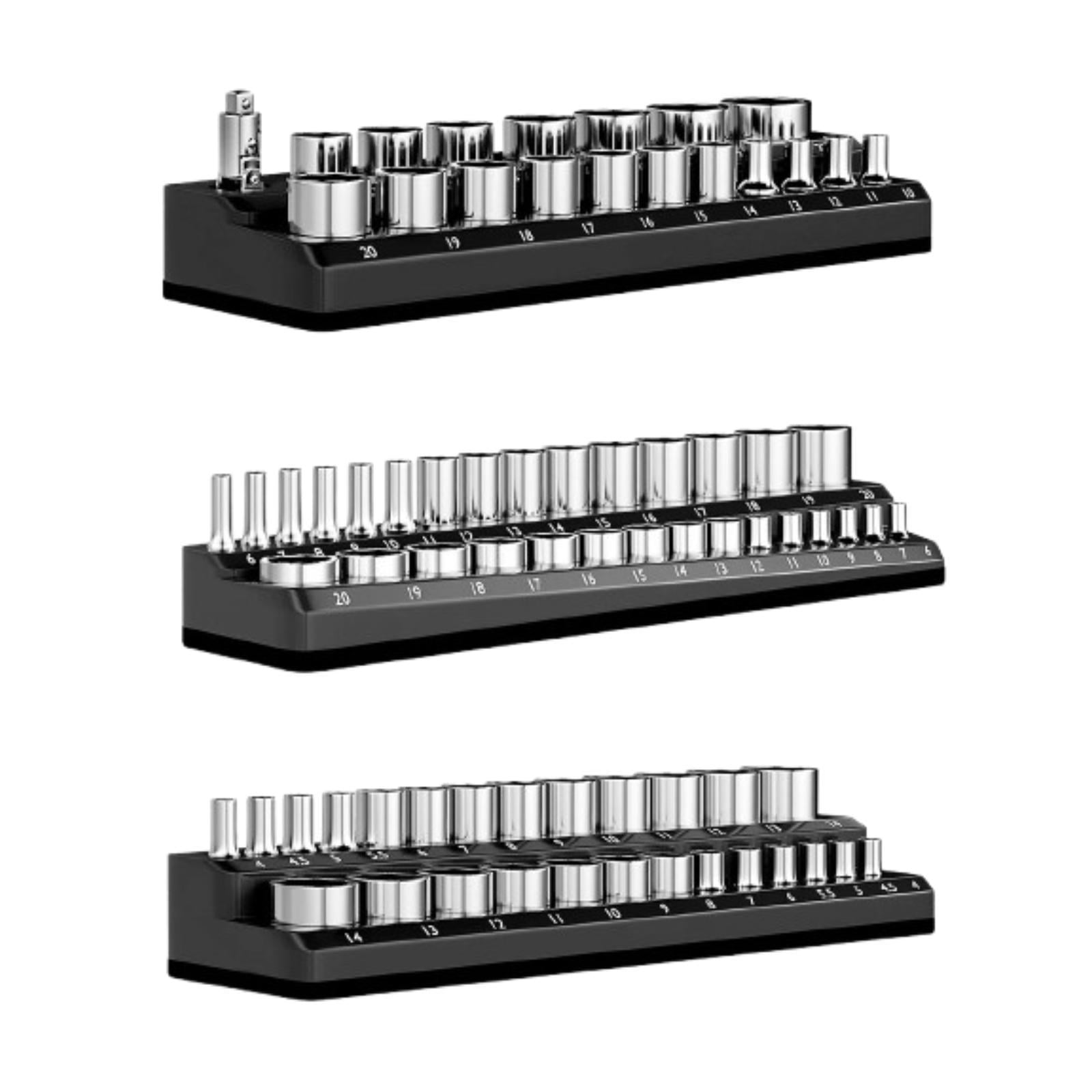 colaxi 3 Pieces Socket Organizers Socket Racks Lightweight Practical ...