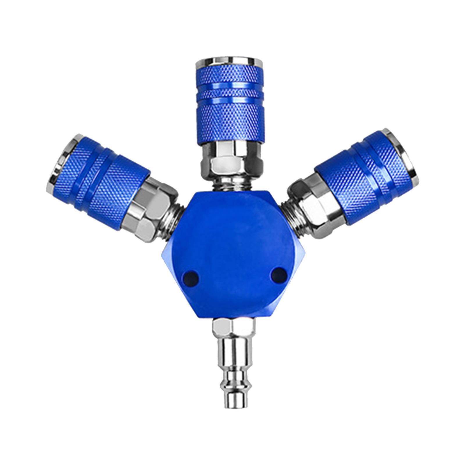colaxi 3 Way Air Hose Fitting 1/4'' 3 Way Quick Connector Universal Leakproof High Pressure ...
