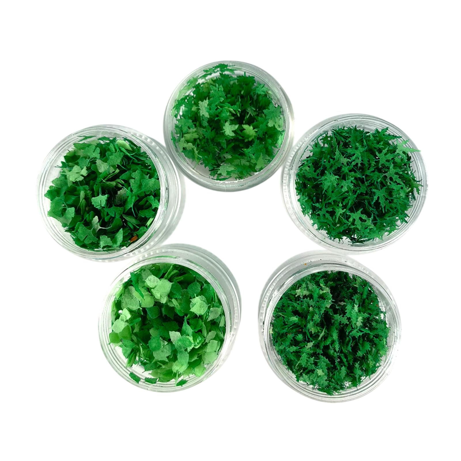 colaxi 5 Pieces DIY Scenery Leaves Realistic Miniature Leaves Leaves ...