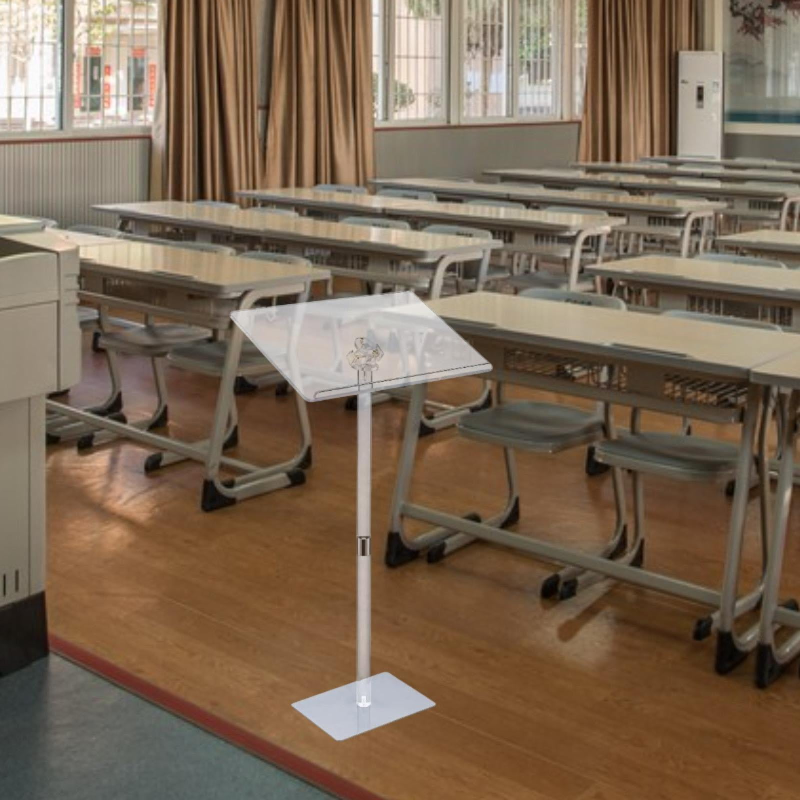 colaxi Acrylic Podiums Stand Teacher Podiums Multifunctional Book ...