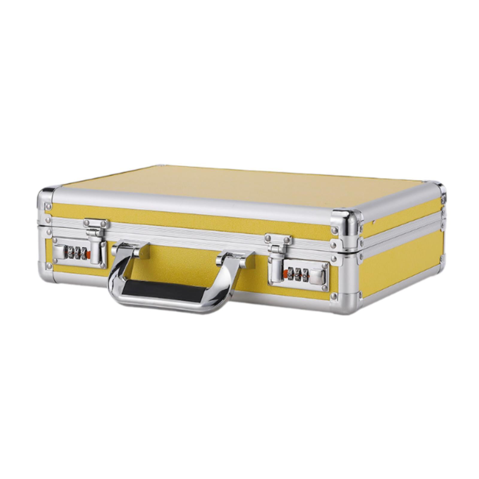 colaxi Aluminum Alloy Case Document Storage Box Hard Shell Storage Case ...