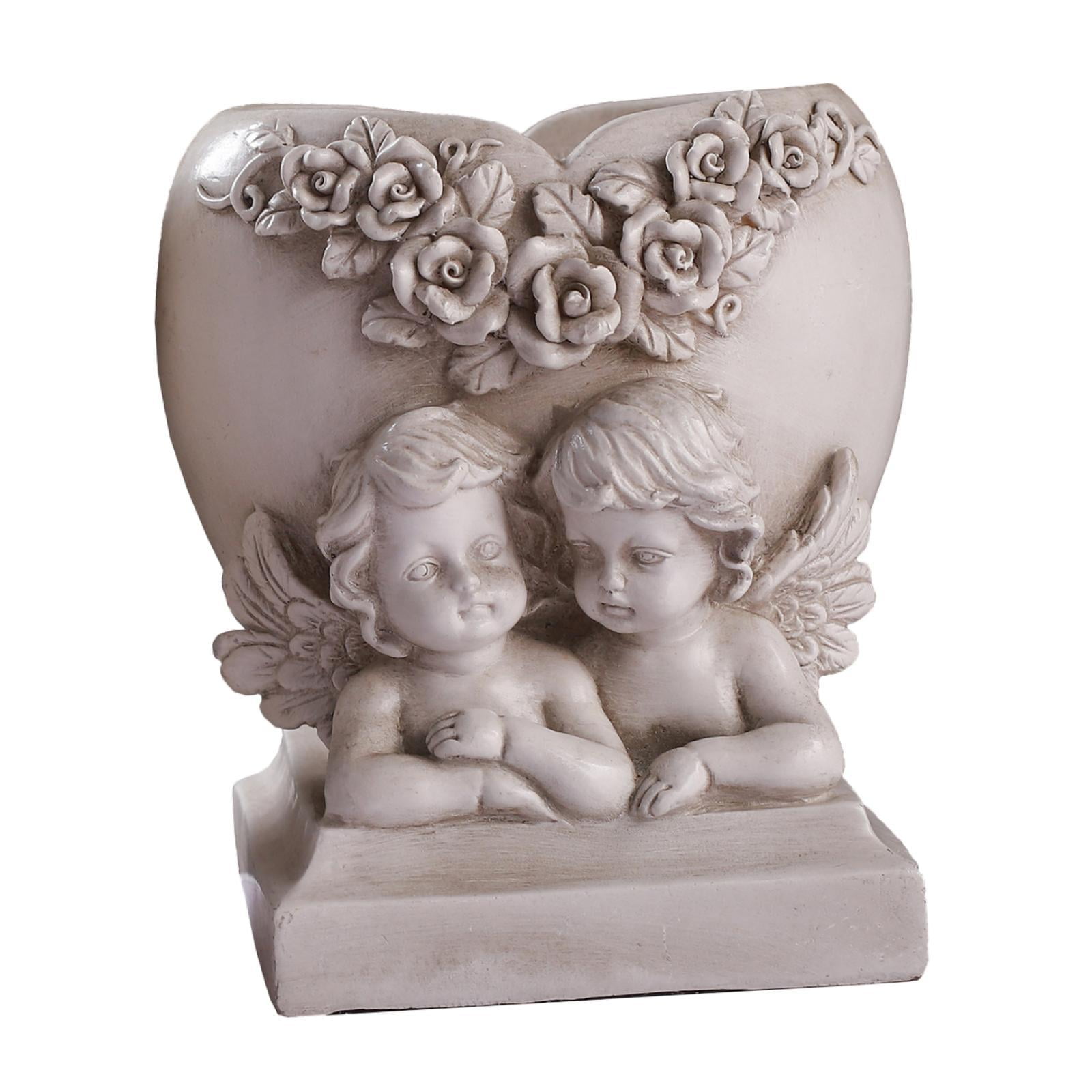 colaxi Angel Figurine Flower Pot Sculpture Decorative Planter Plant Pot ...