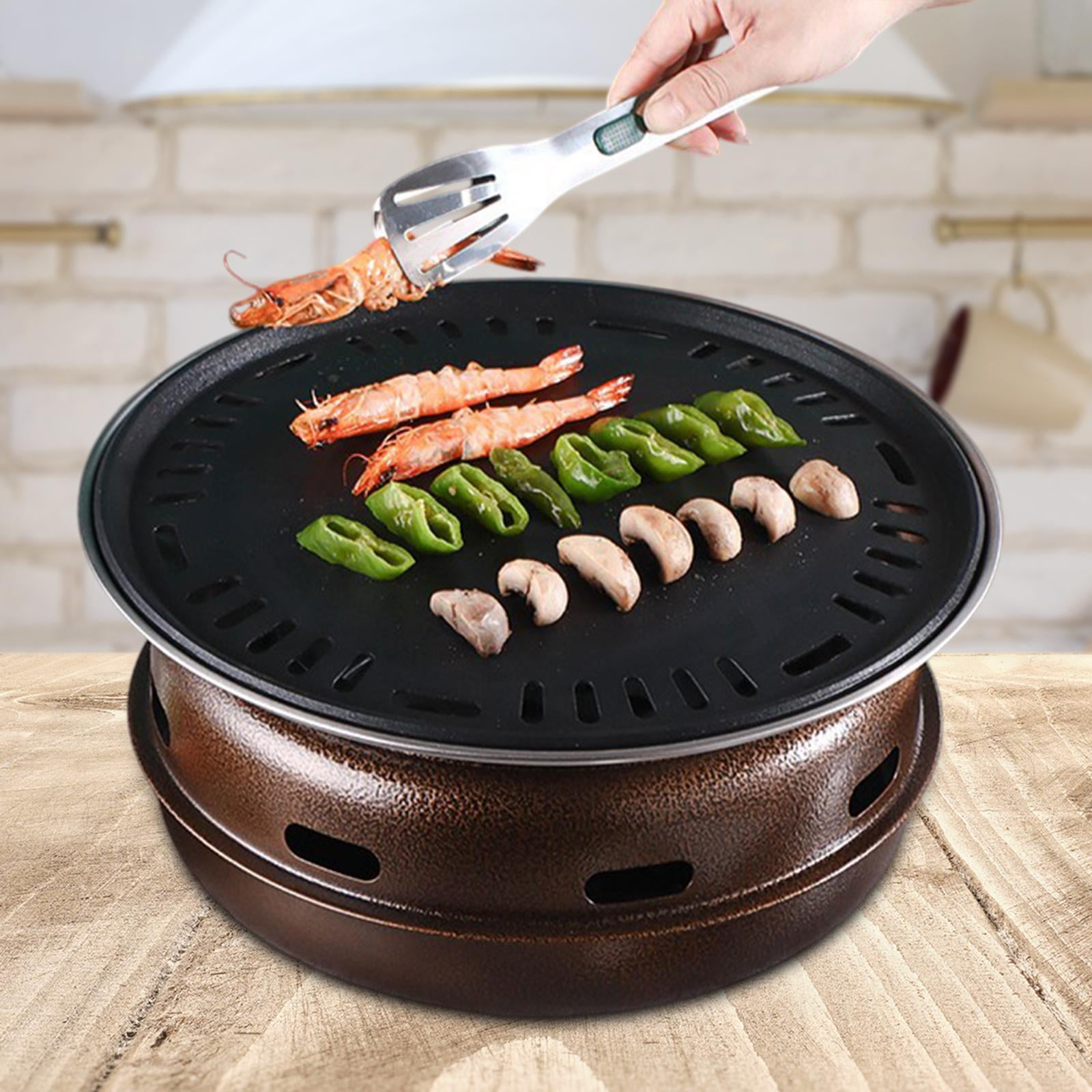colaxi Camping Grill Furnace Korean Barbecue Grill with Grill Pan Grid ...
