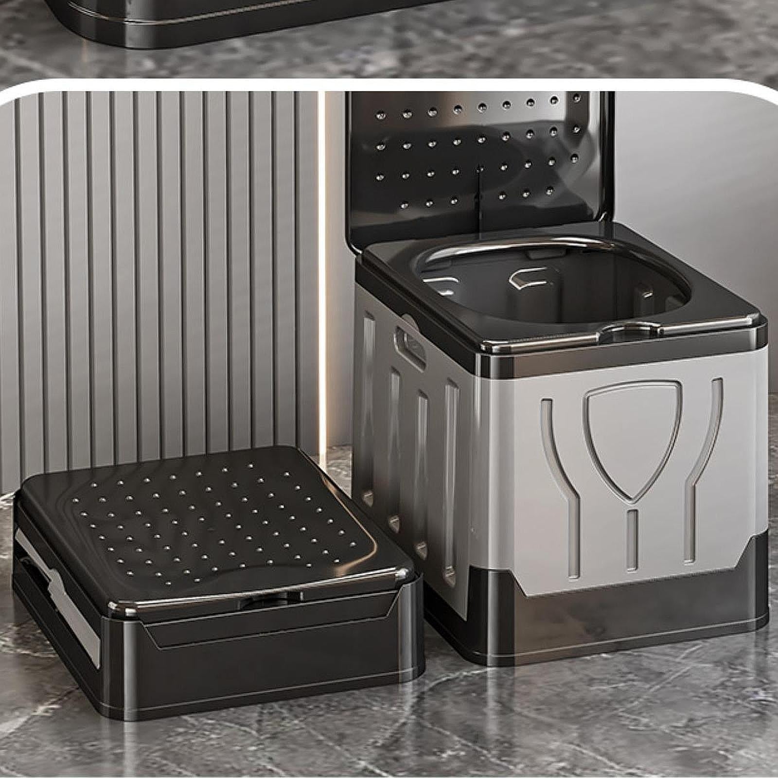 colaxi Camping Toilet Portable Toilet Folded Lightweight Seat Stool Car ...