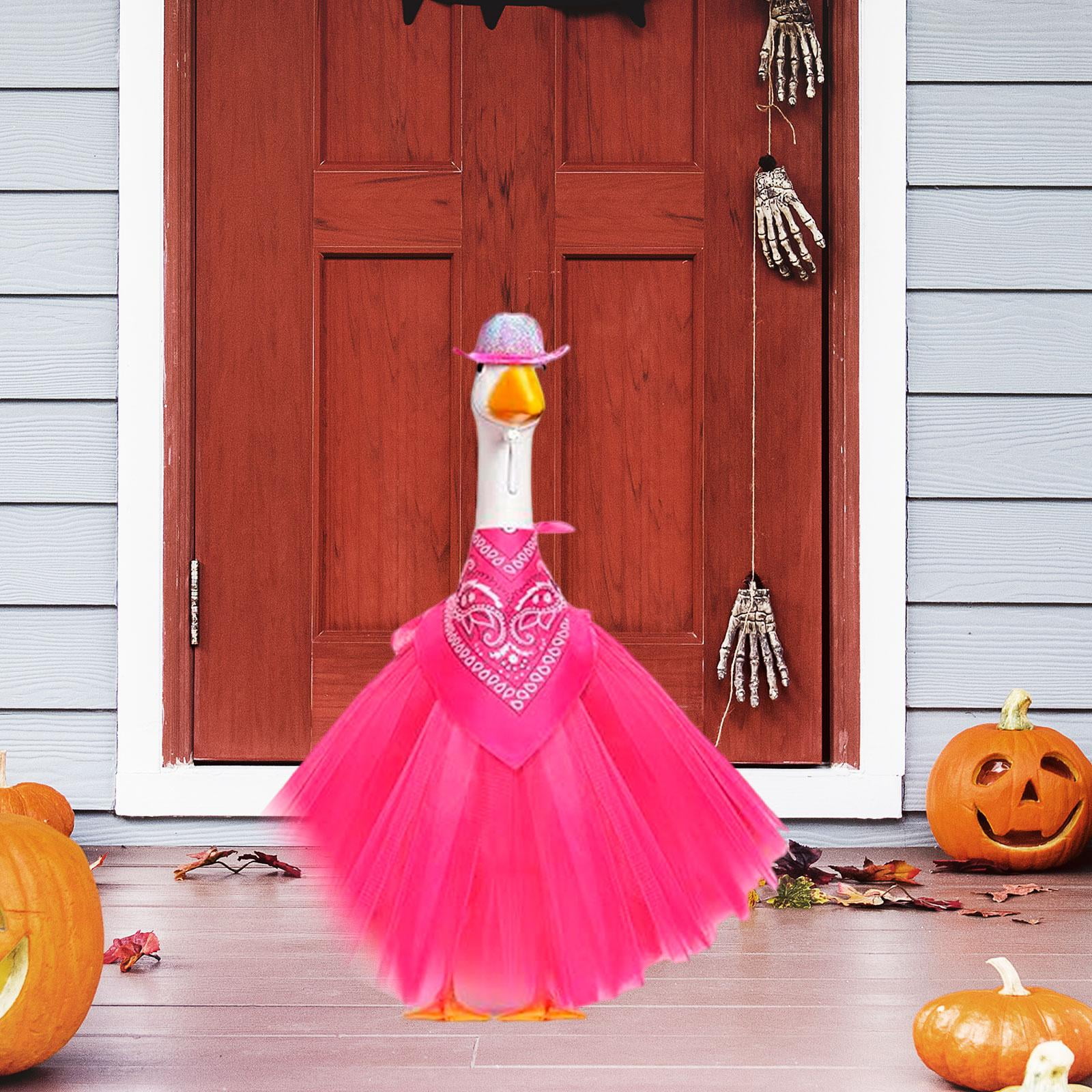 colaxi Cowboy Porch Goose Outfits Scarf Creative Multifunction Lawn ...