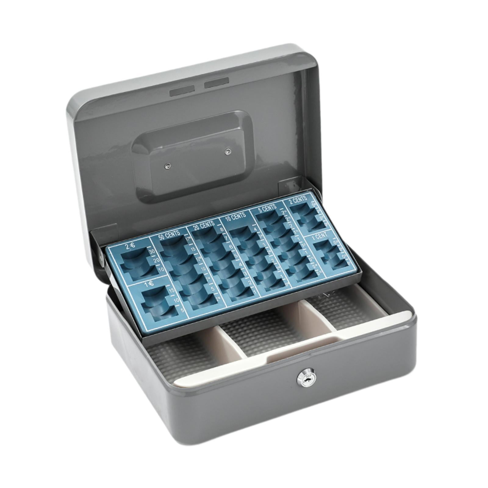 colaxi Drawer Box Money Compartment Box with Key Professional Lock Safe ...