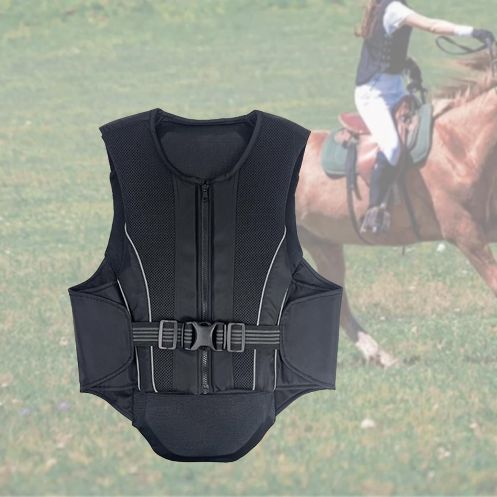 colaxi Equestrian Vest Horse Riding Vest Breathable Zipper Closure ...