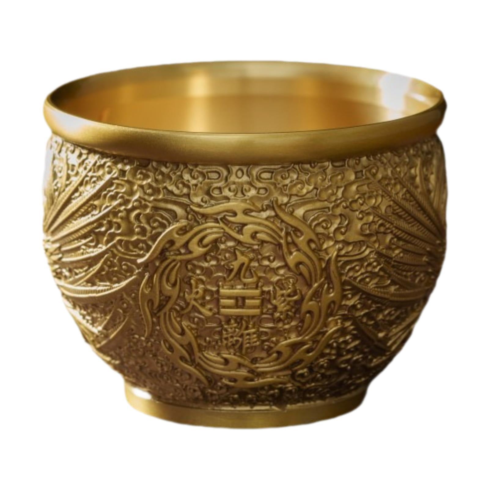 colaxi Feng Shui Treasure Basin Gift Fortune Cylinder for Shelf Cabinet ...