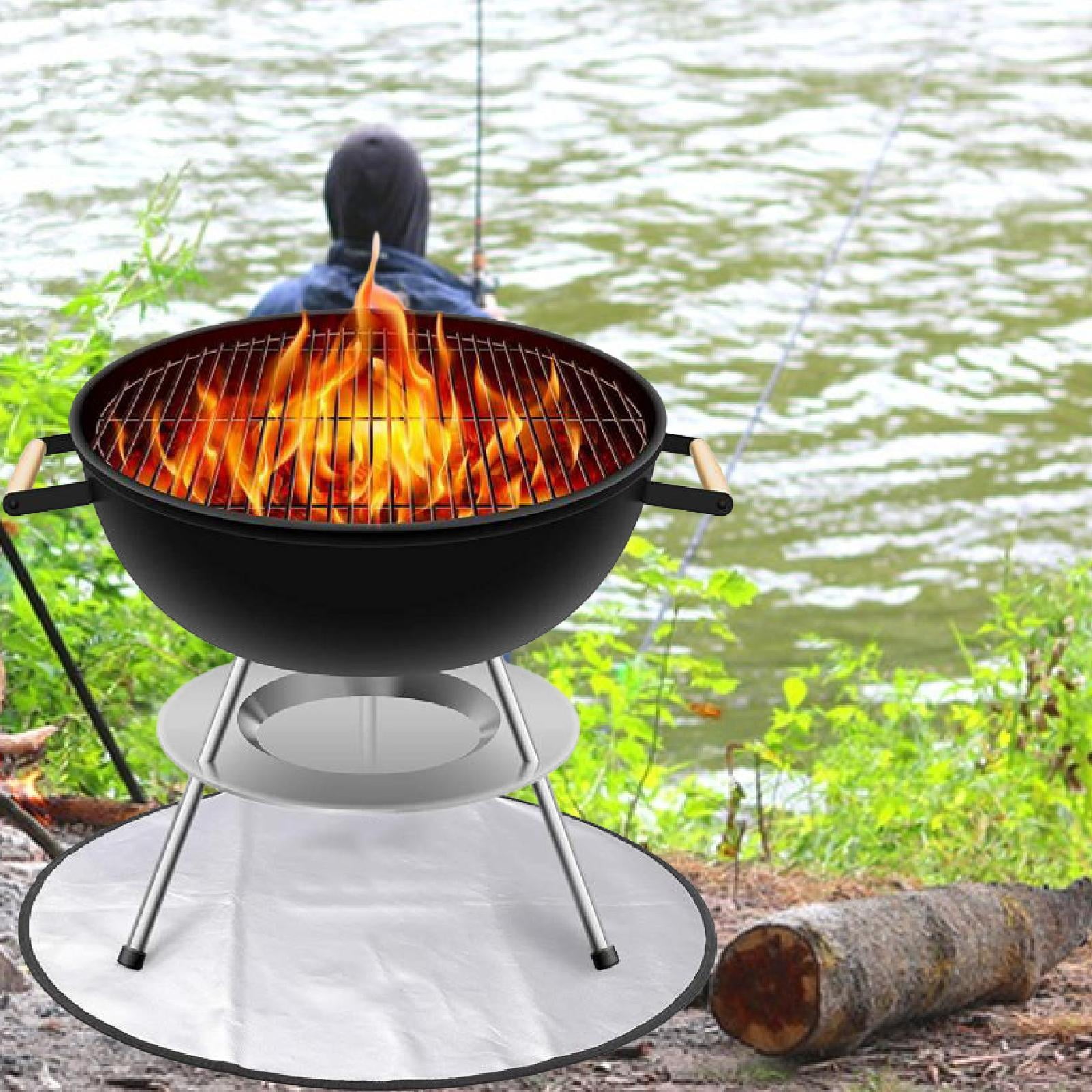 colaxi Fireplace Matte, Deck Patio Mat Reusable Mat Fire Mat under ...