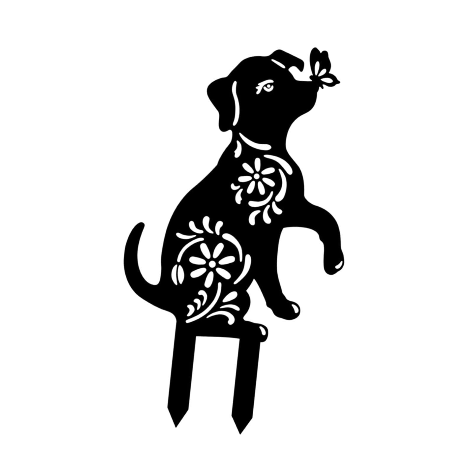colaxi Garden Stake Animal Silhouette Decorations Creative Metal ...