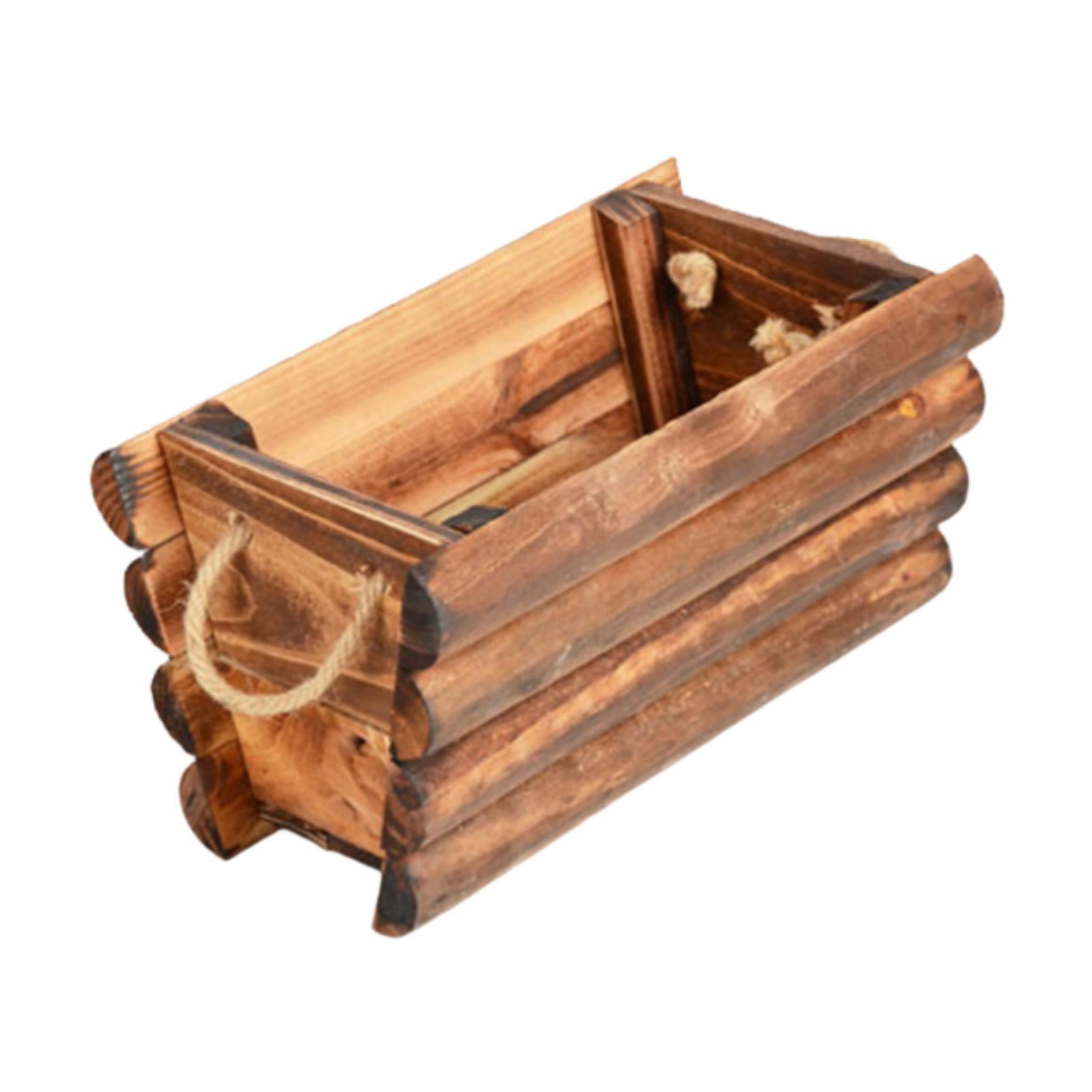 colaxi Rustic Planter Rectangle Accessory for Home Garden Income Multi ...