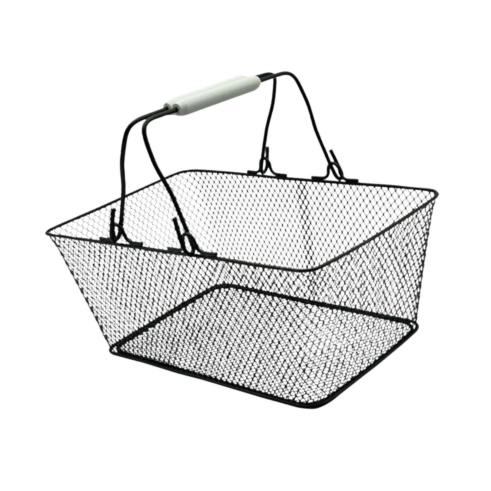colaxi Shopping Basket Grocery Basket Multifunctional Metal Convenient ...