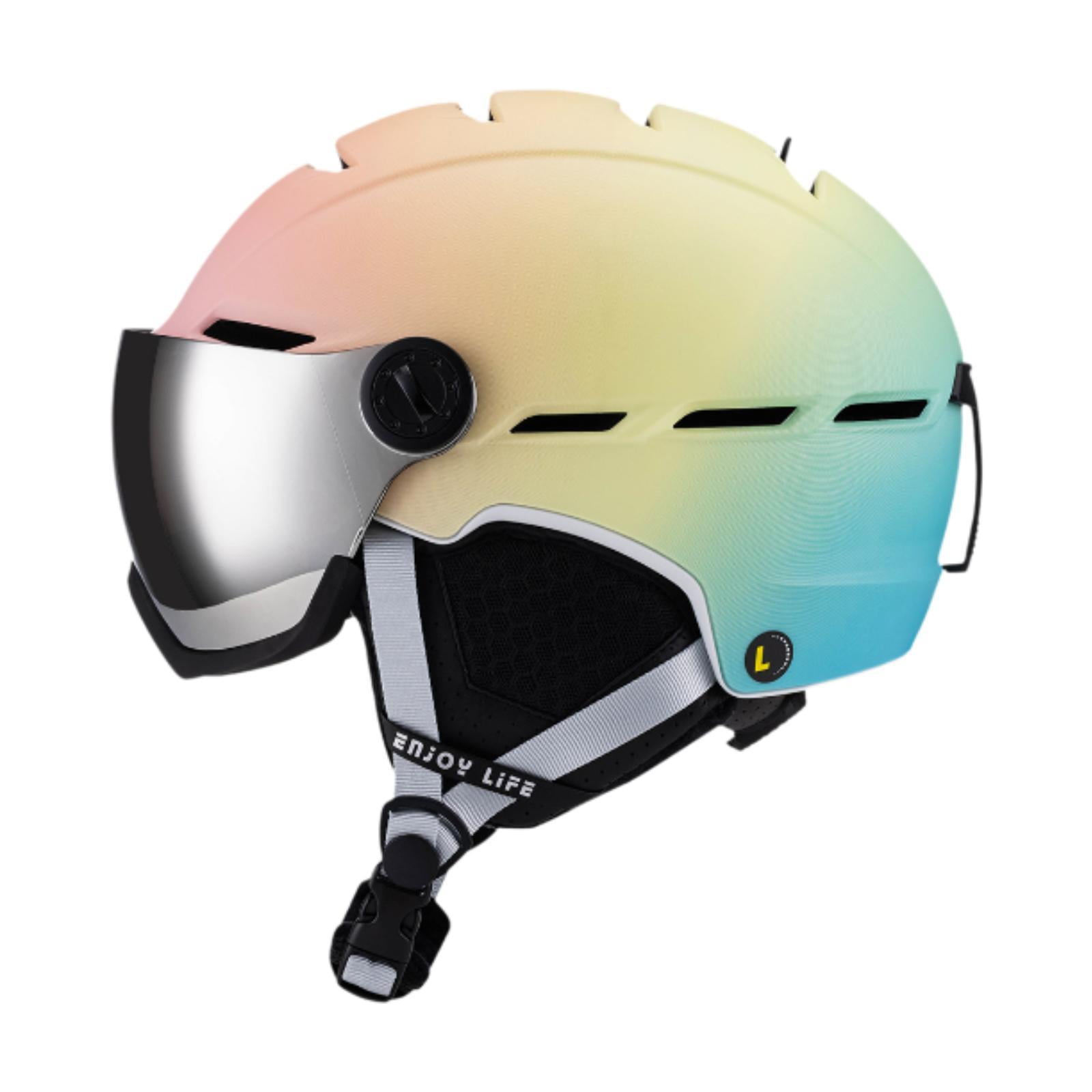 colaxi Ski Helmet Snow Helmet with Goggles Men Women Portable ...