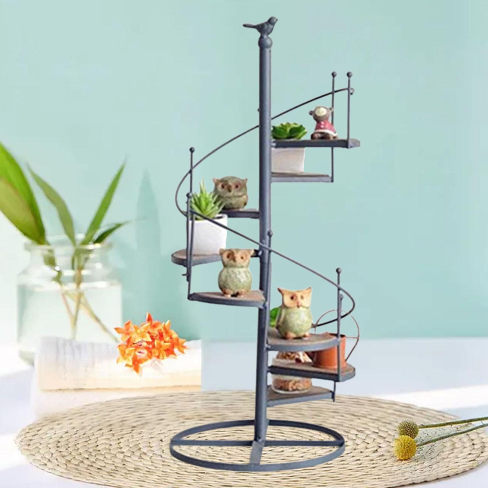 colaxi Spiral Plant Stand Metal Plant Rack 8 Layers Ladder Design ...