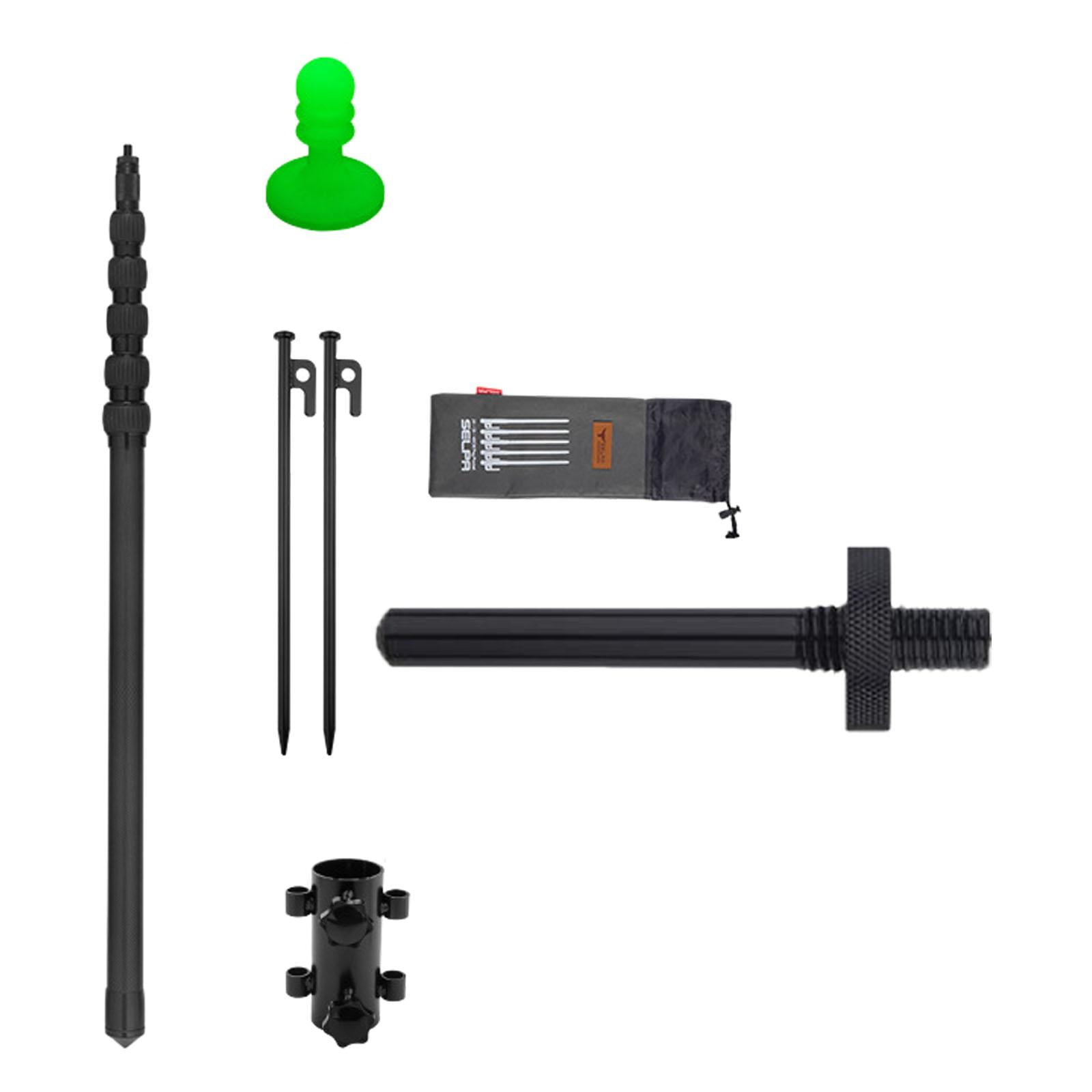 colaxi Tarp Pole Awning Pole Retractable Adjustable with Protection Cap ...