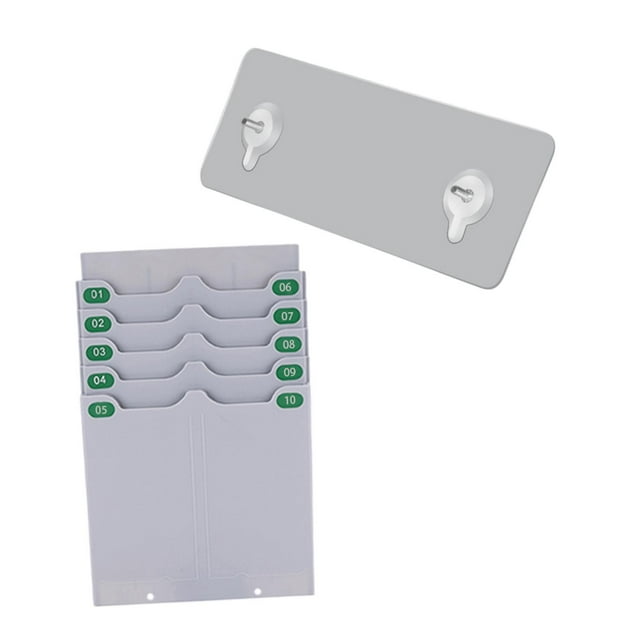 colaxi Time Card Holder Expanding Time Card Rack Attendance Payroll ...