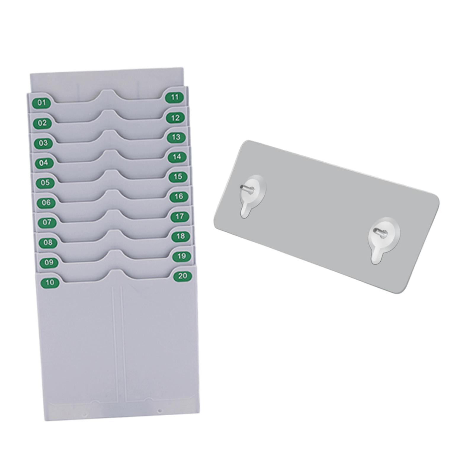 colaxi Time Card Holder Expanding Time Card Rack Attendance Payroll ...