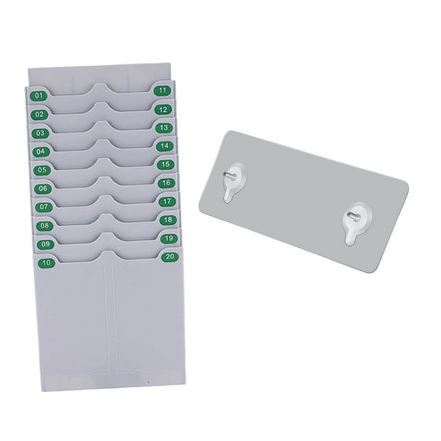 colaxi Time Card Holder Expanding Time Card Rack Attendance Payroll ...