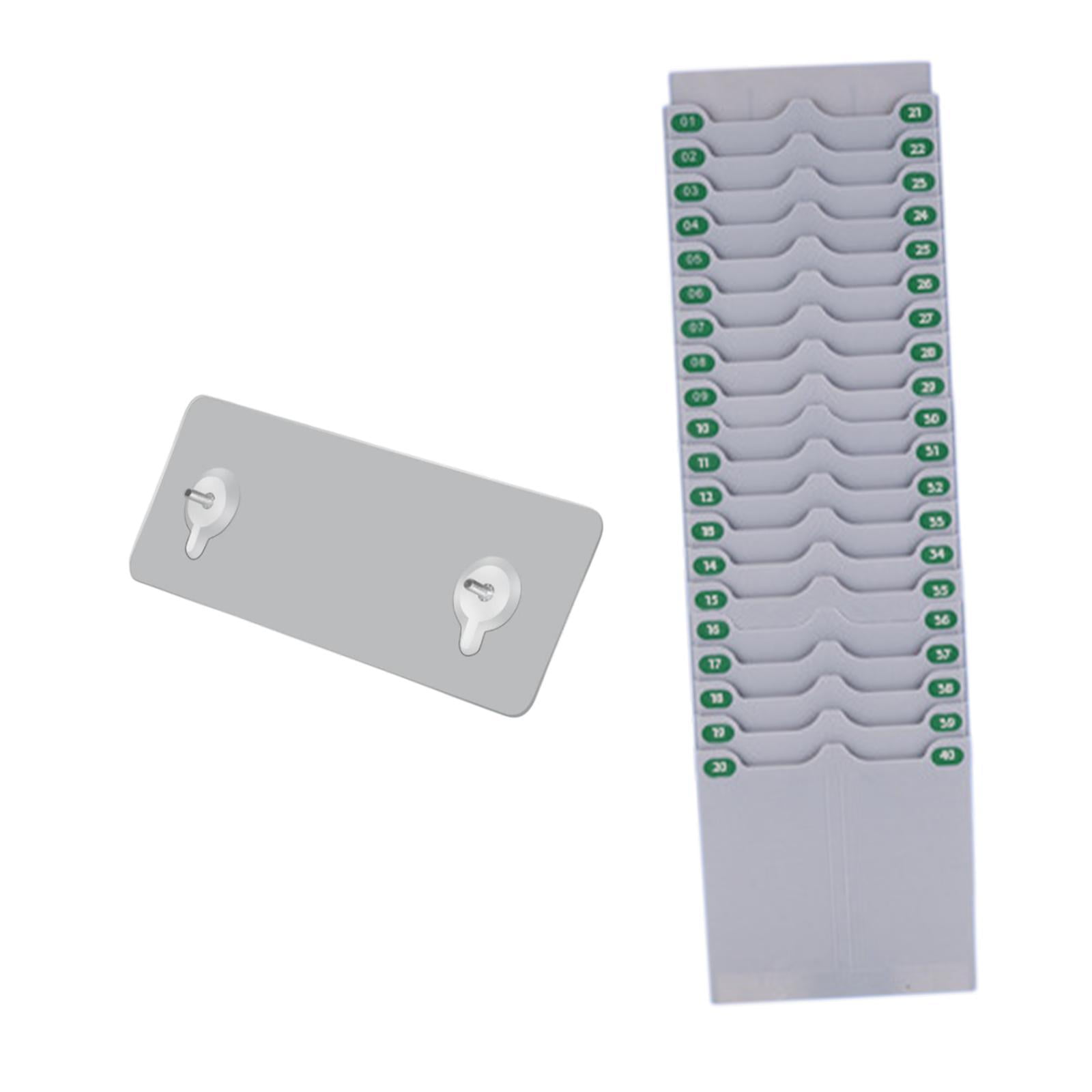 colaxi Time Card Holder Expanding Time Card Rack Attendance Payroll ...