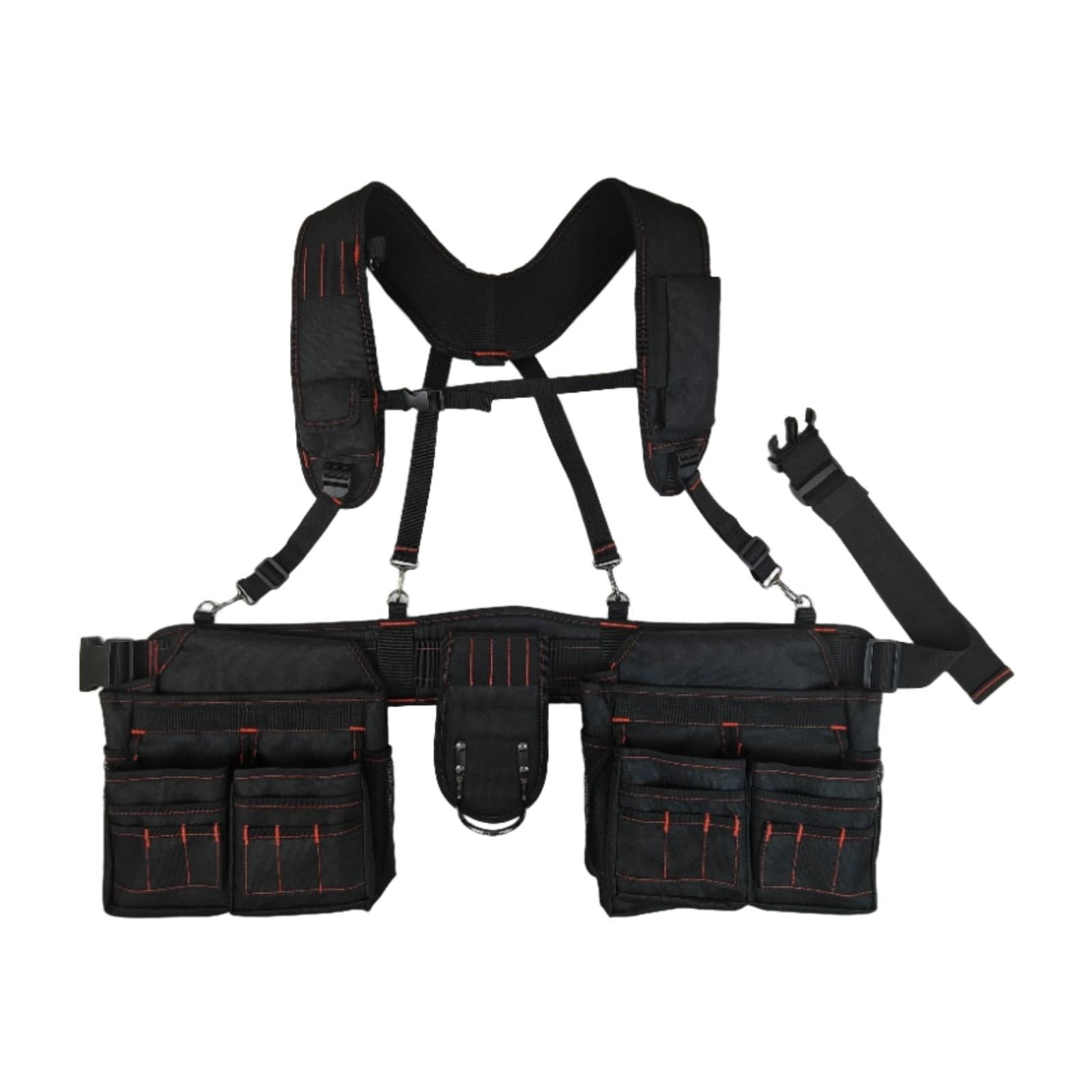 colaxi Tool Belt with Suspenders Tool Organizer for Plumbing Woodworker ...