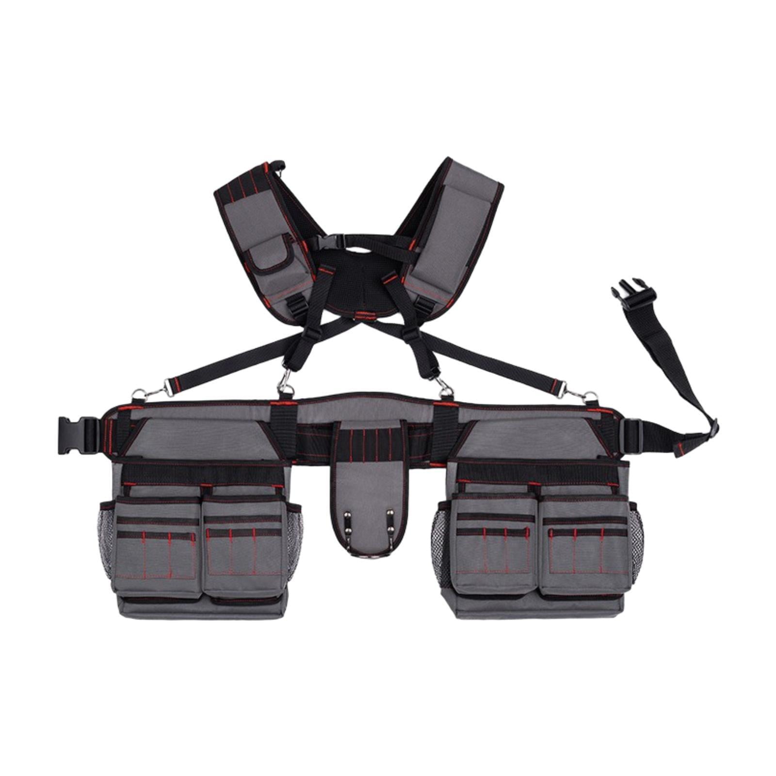 colaxi Tool Belt with Suspenders Tool Organizer for Plumbing Woodworker ...