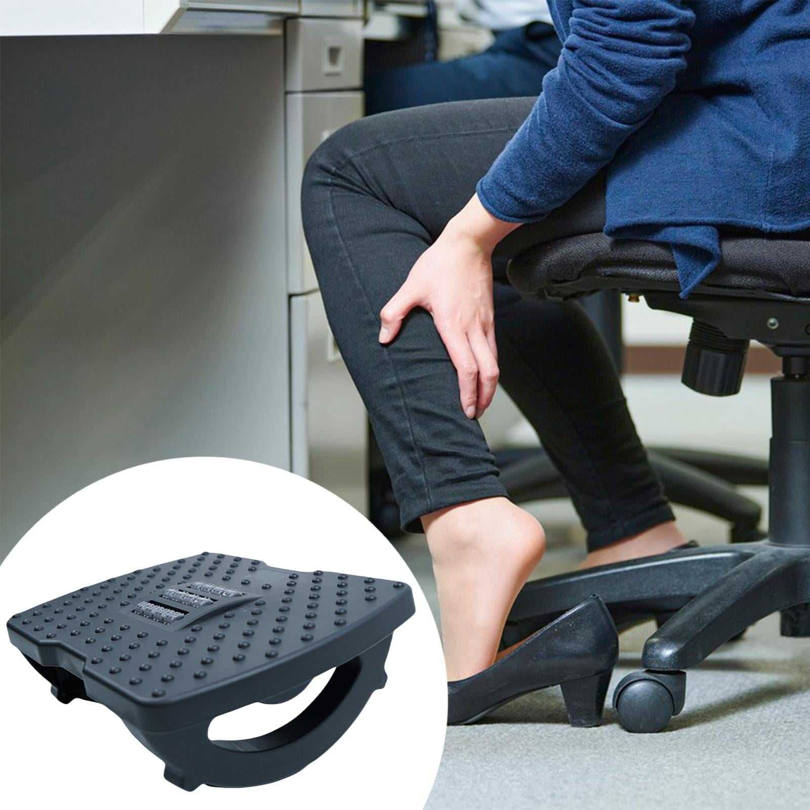 colaxi Under Desk Rocking Foot Rest with Massage Rollers Foot Stool for ...