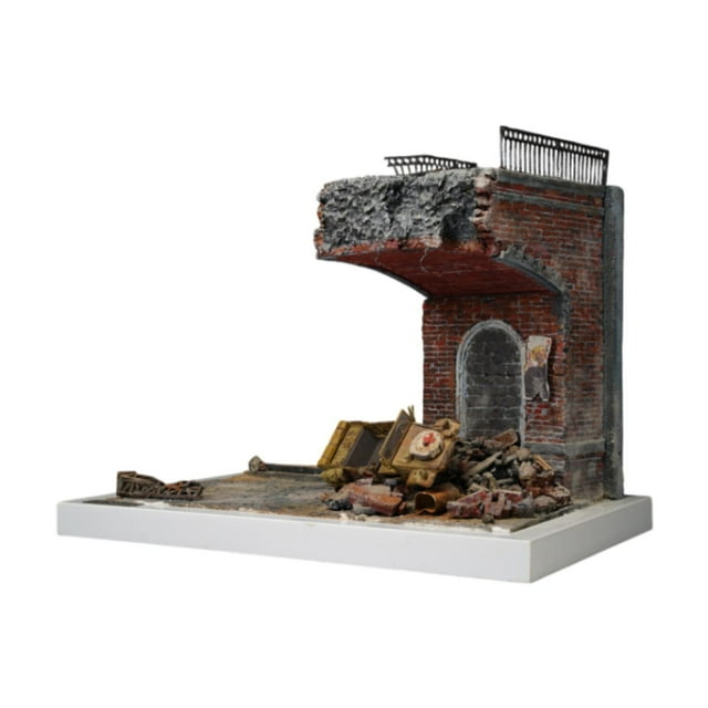 colcolo 1/35 Miniature Bridge Building House Sand Table Layout Prop Diorama Collection A ...