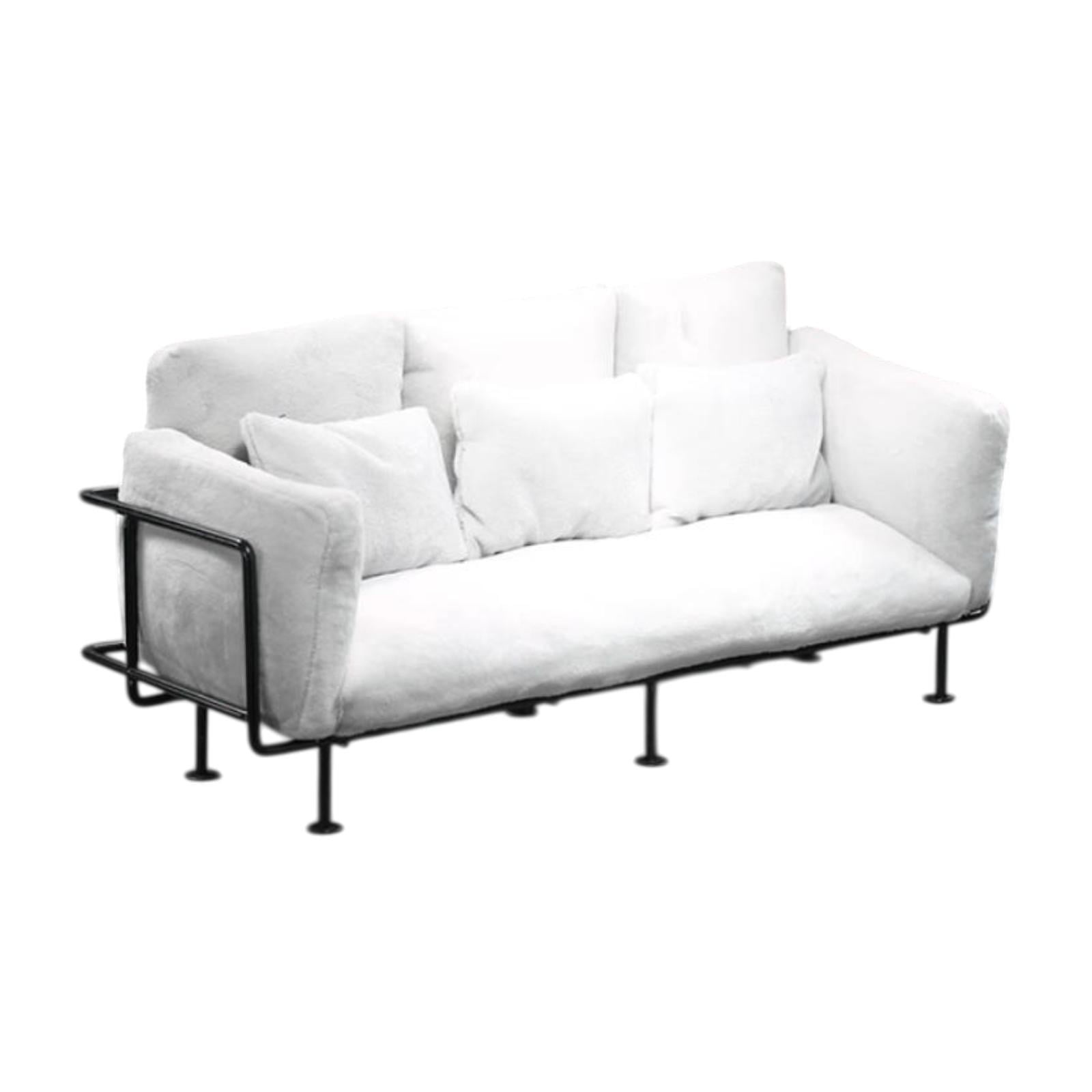 colcolo 1/6 Scale Living Room Sofa Dollhouse Decoration Doll House Accessories Mini Sofa white ...