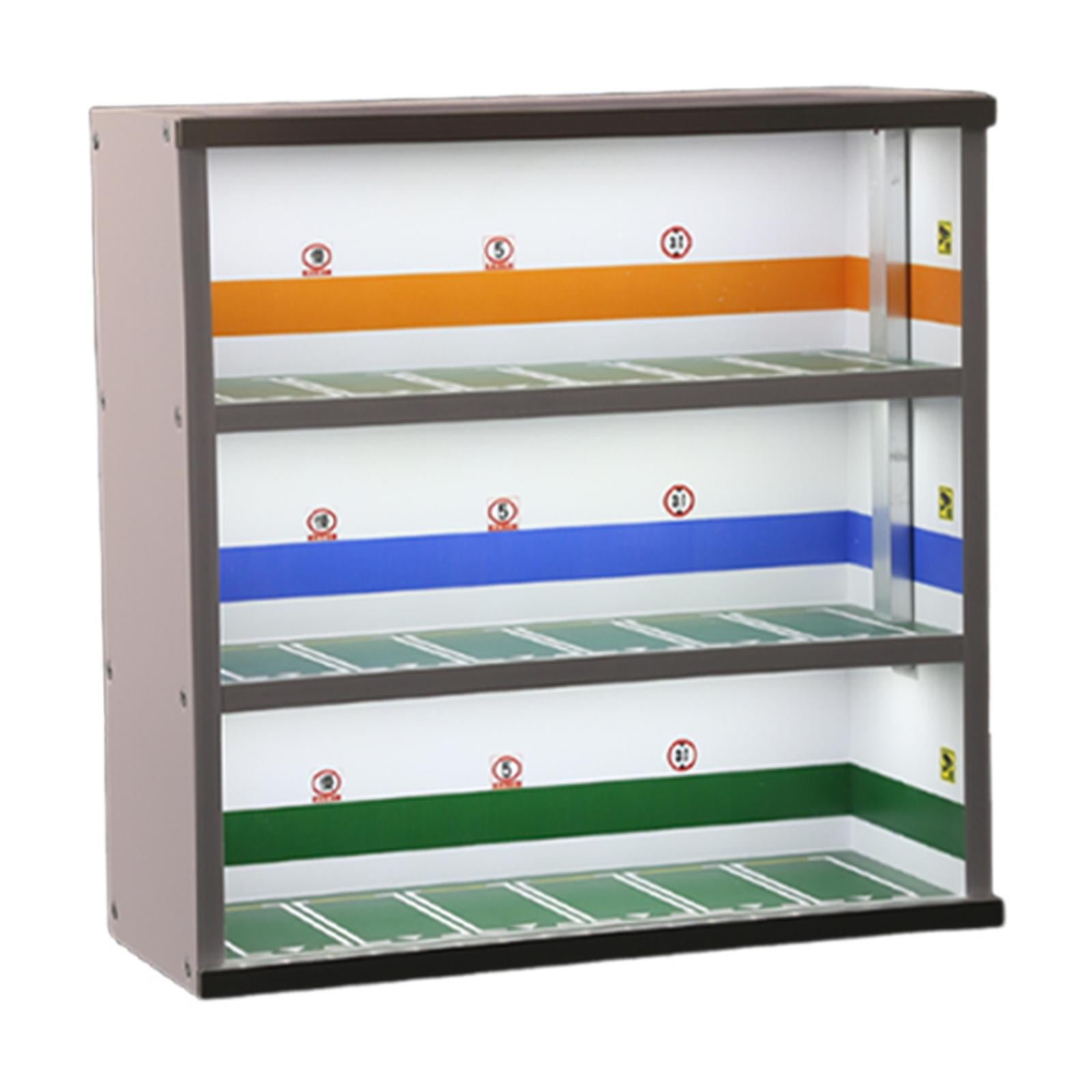 colcolo 1/64 Model Car Display Case Display Box Parking Lot Scenario ...