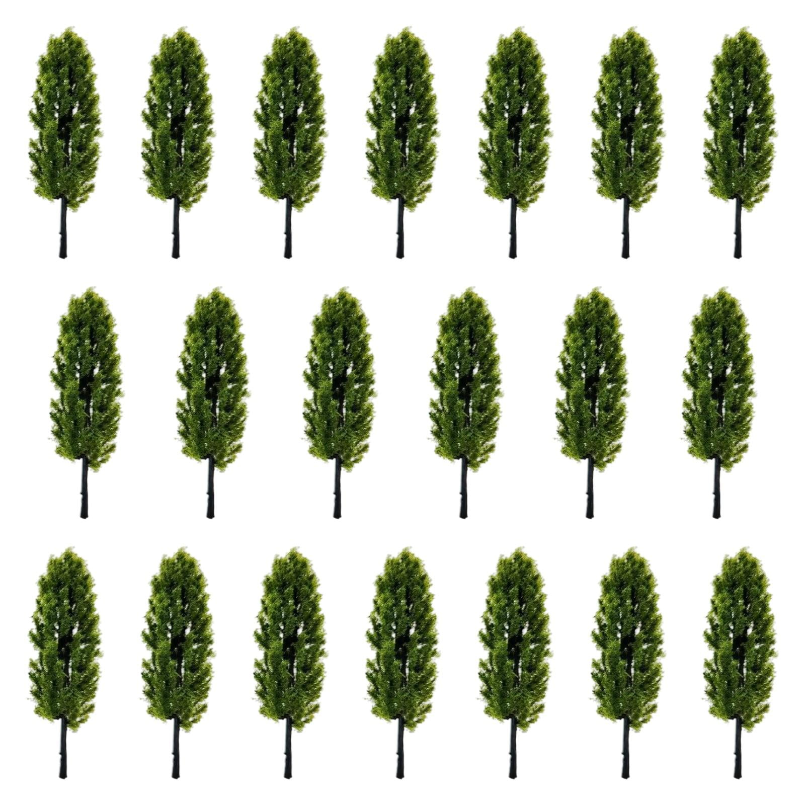 colcolo 20 Pieces Model Trees Layout Miniature Trees for Sand Table ...