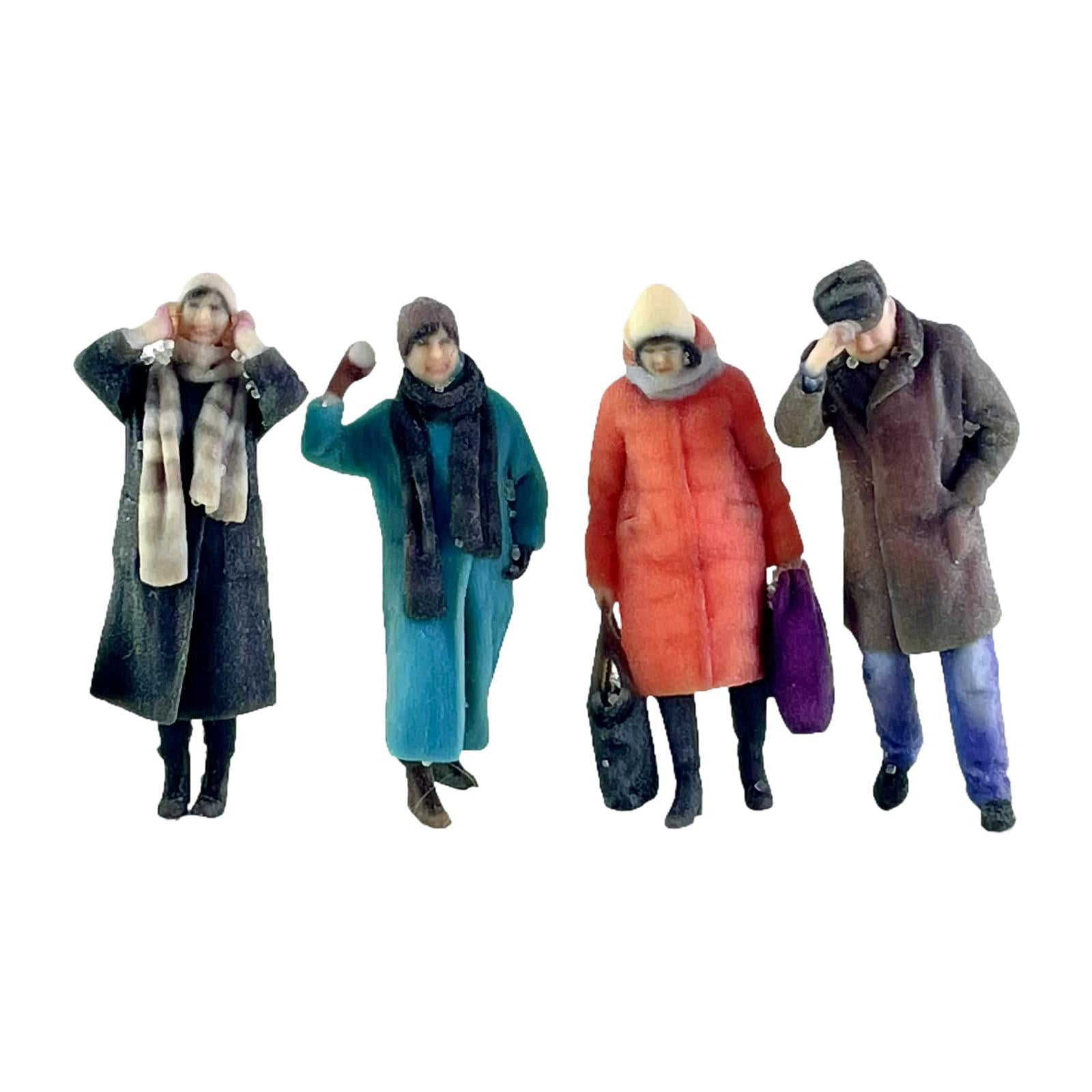 colcolo 4 Pieces 1/64 Miniature People Figurines People Figure for ...