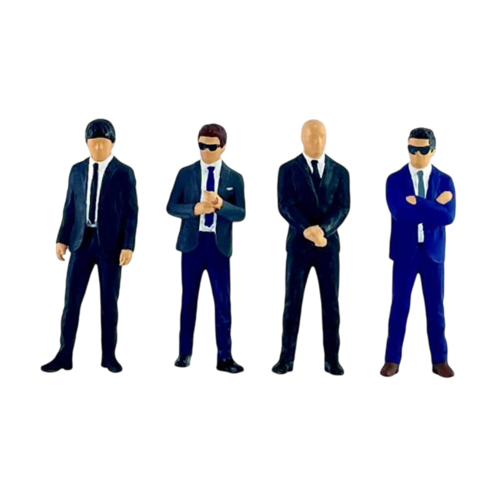colcolo 4 Pieces Miniature People Figurines 1/64 Scale Mini Models for ...