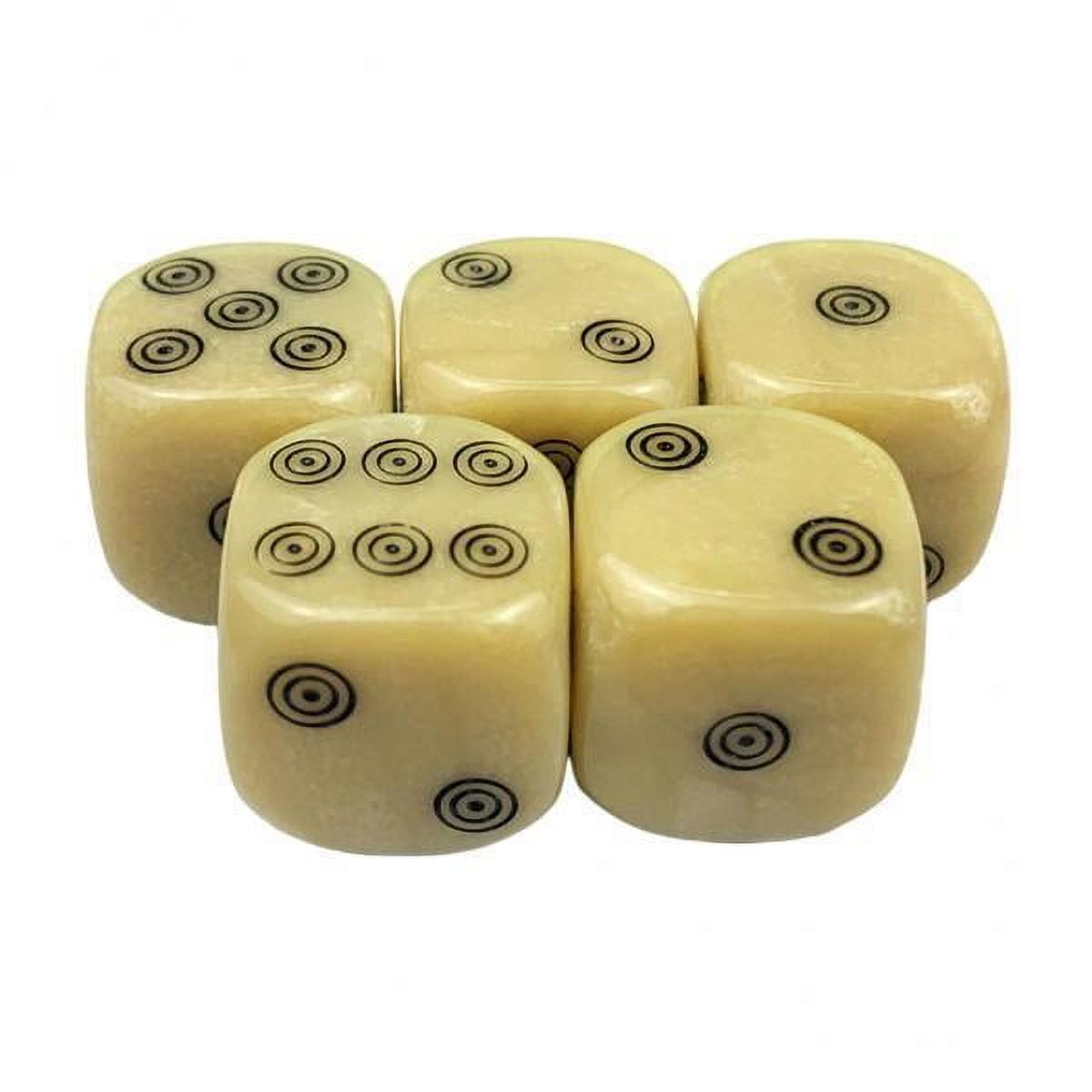 colcolo 5x5 PCS Round Corners Opaque Acrylic 16mm Six Dice Roleplaying ...