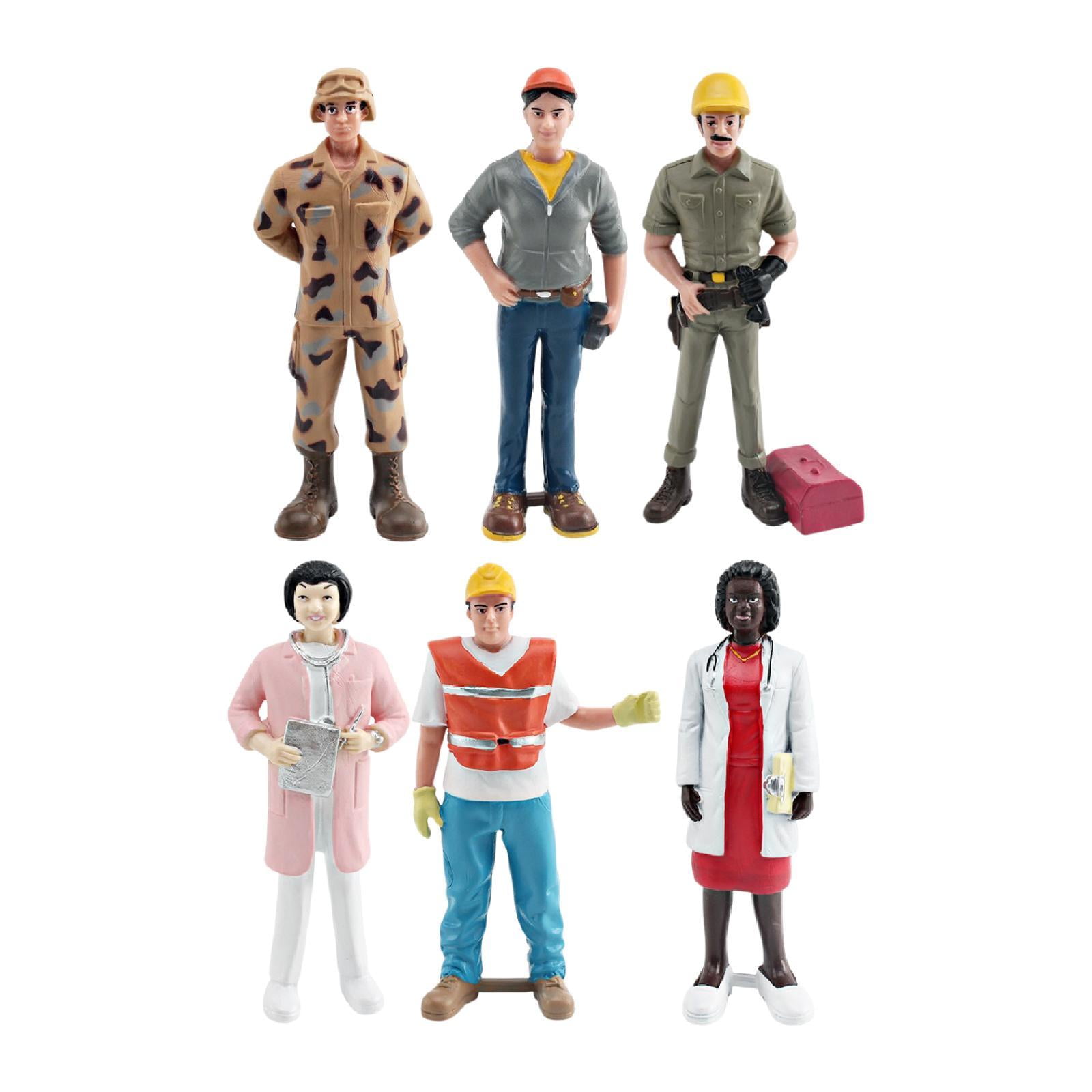 colcolo 6Pcs Professional Character Models Figures Handpainted Crafts ...