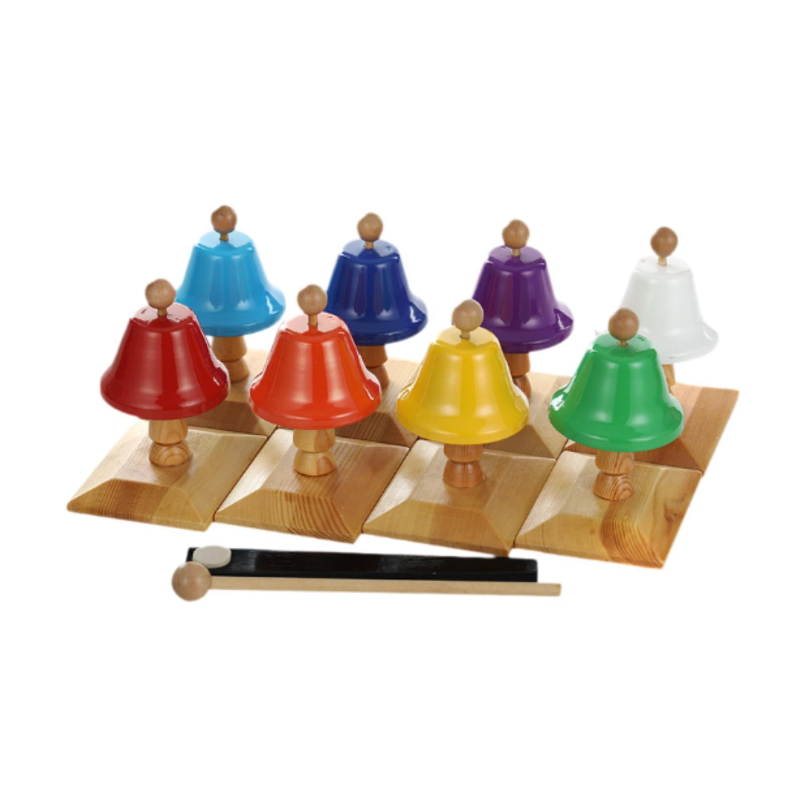 colcolo 8 Note Hand Bells Diatonic Metal Bells for Toddlers Classroom ...