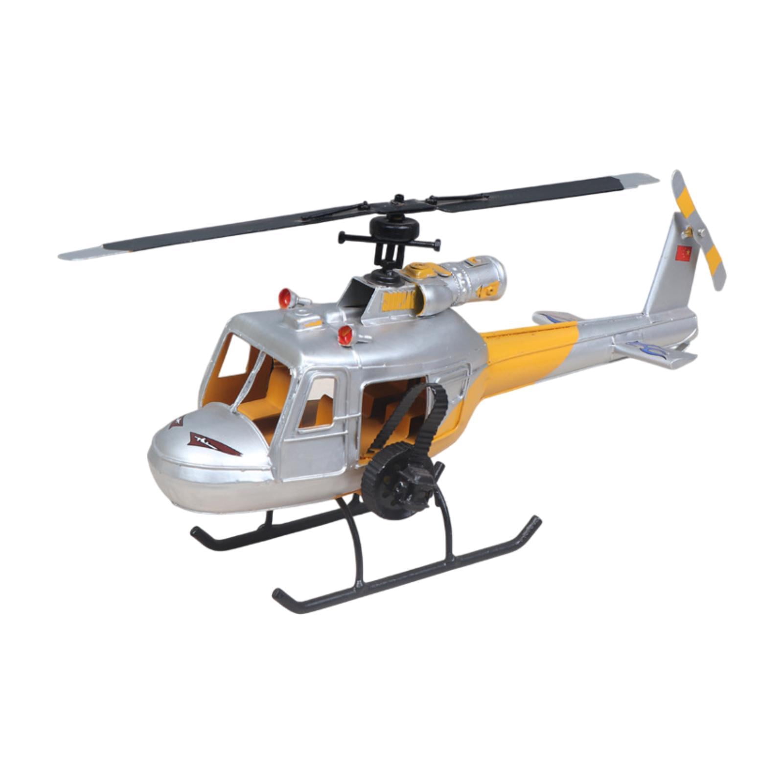 colcolo Airplane Decor Helicopter Display Gift Miniature Toy Helicopter ...