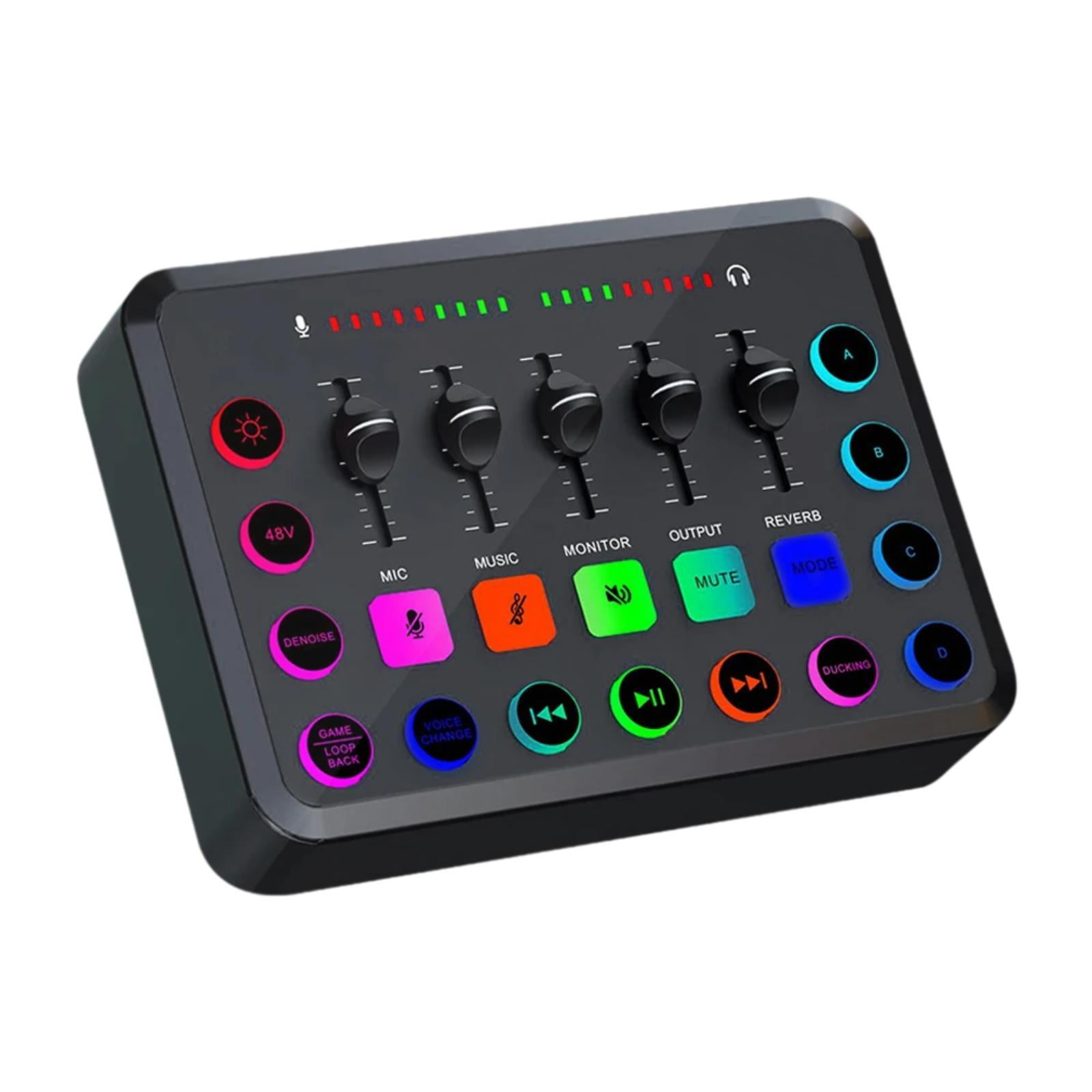 colcolo Audio Mixer 5 Channel Sound Board Mixing Console for Party ...