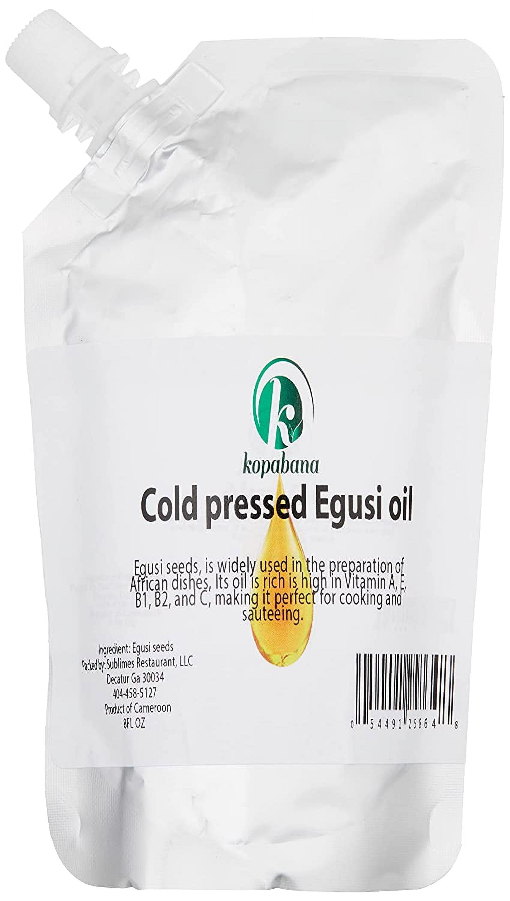 cold Pressed Egusi oil | African pumpkin| Agushi | Mbika | Prostate support | Melon seeds| 8 FL ...