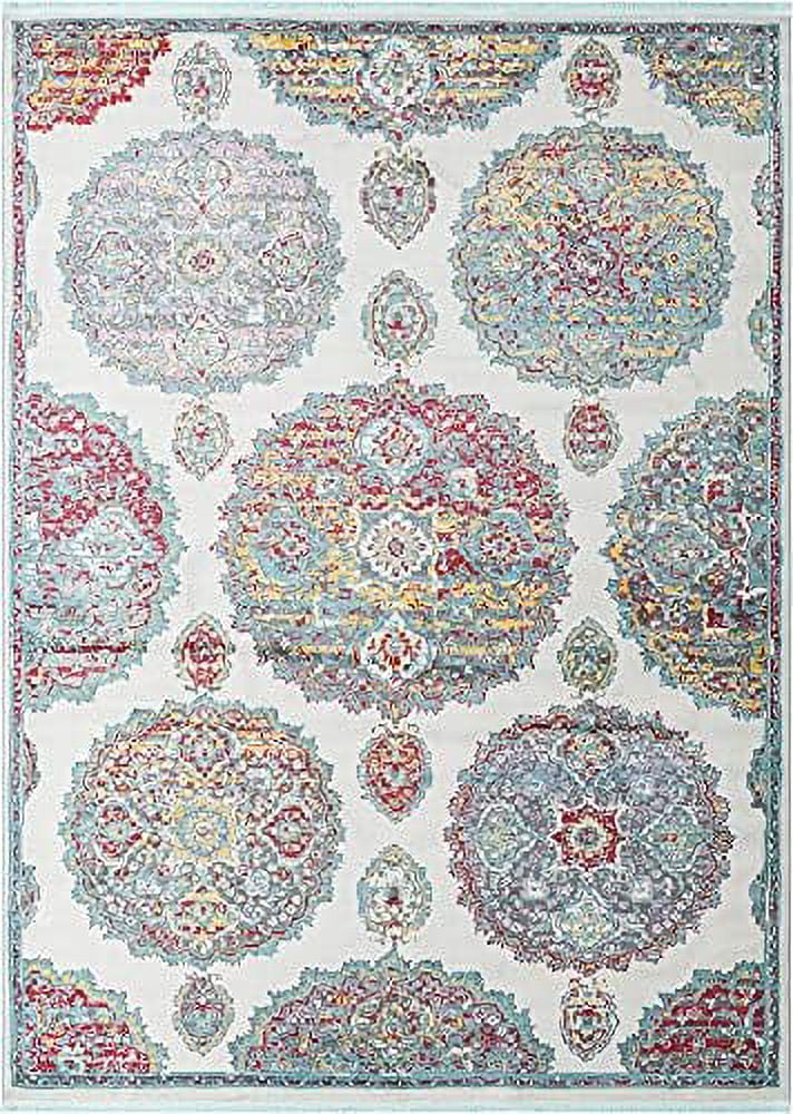 collection rug – 9' x 12' cream medium-pile rug perfect for living ...