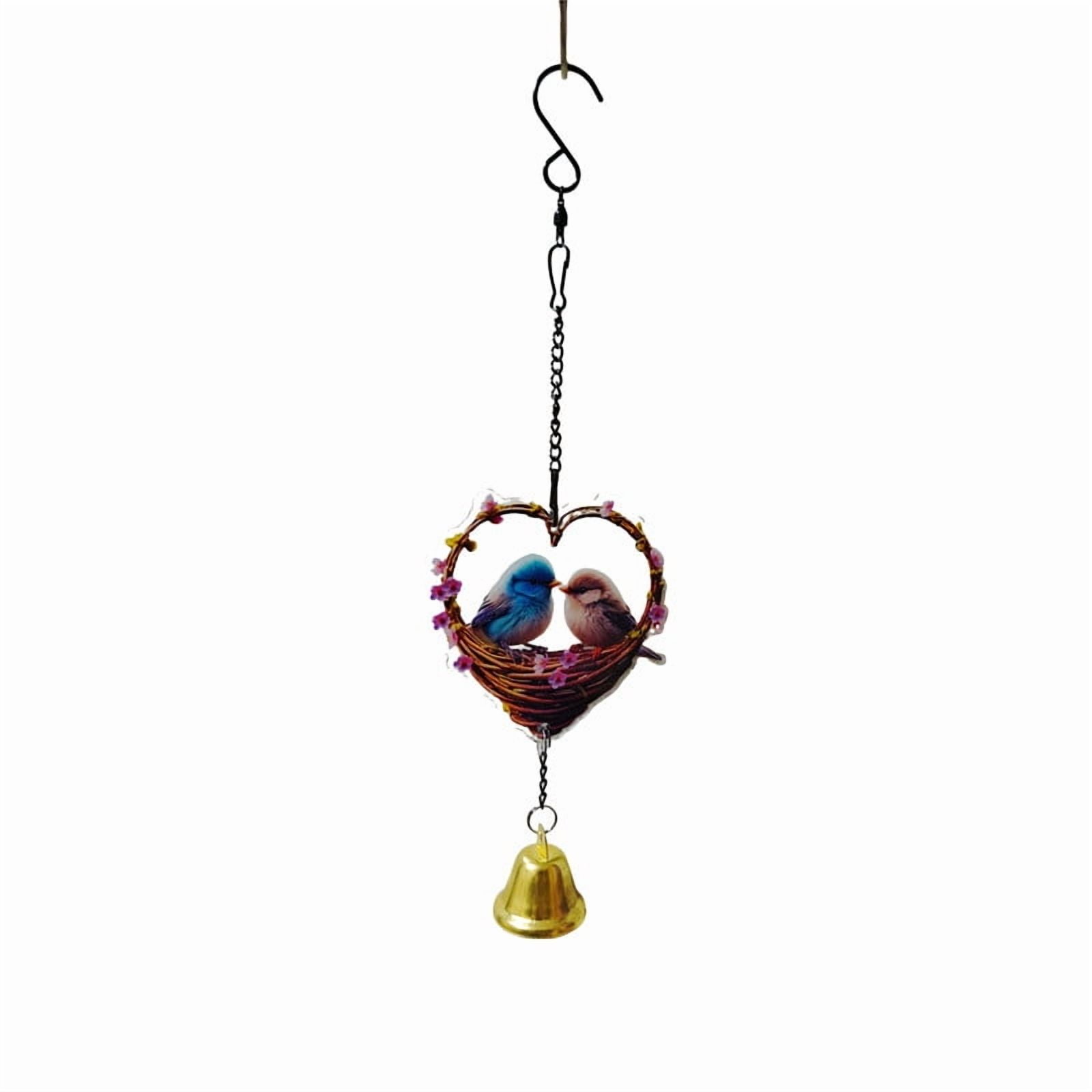 color Wind Chime Pendant Gift, Little Heart Wind Chime With Day Theme ...