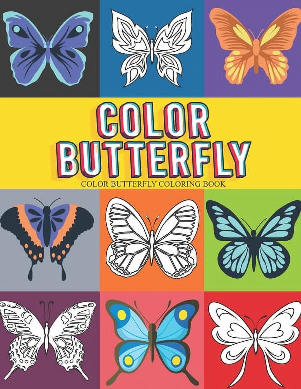color butterfly: Hand drawn easy designs and large pictures of ...