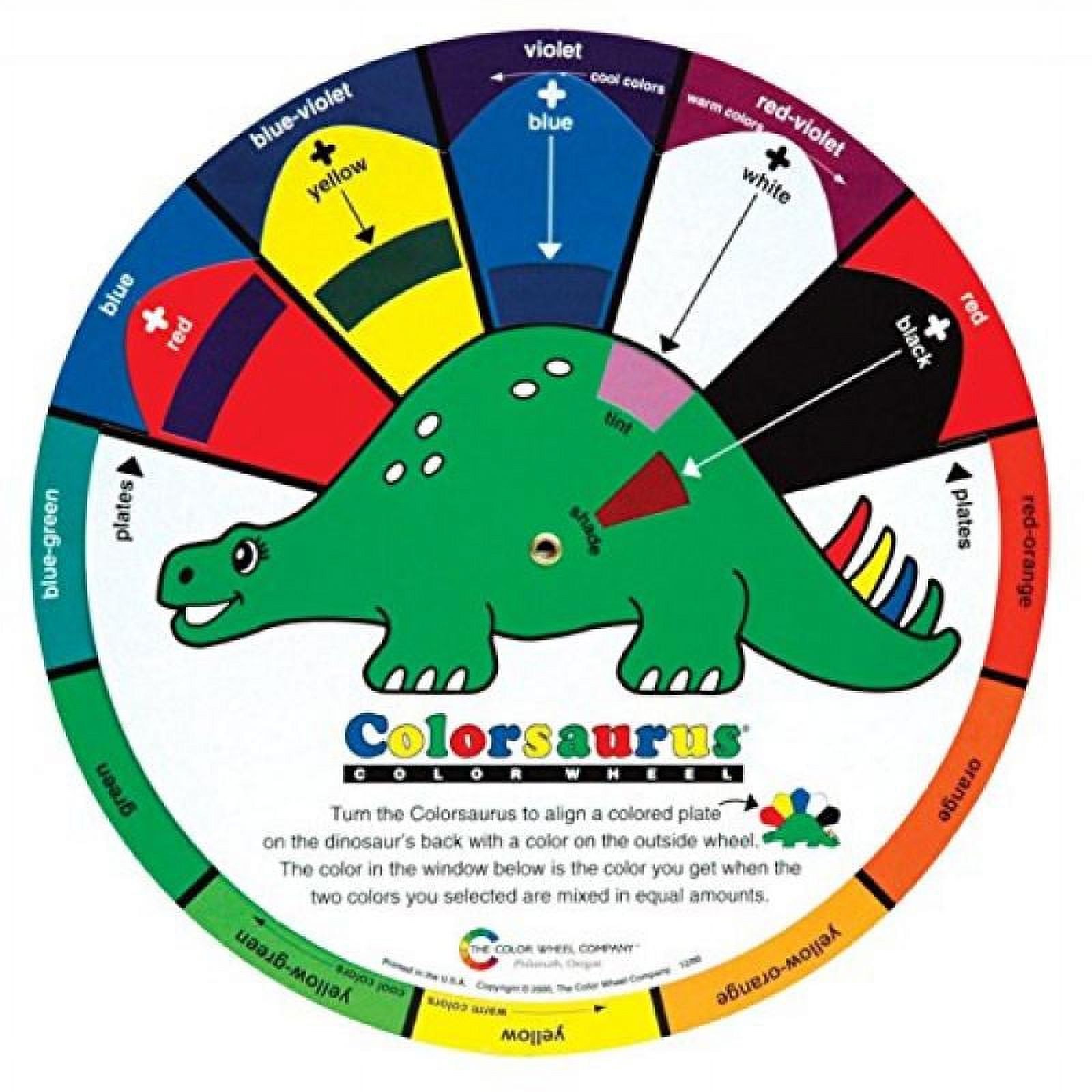 color wheel colorsaurus children color wheel, 9-1/4 in - Walmart.com