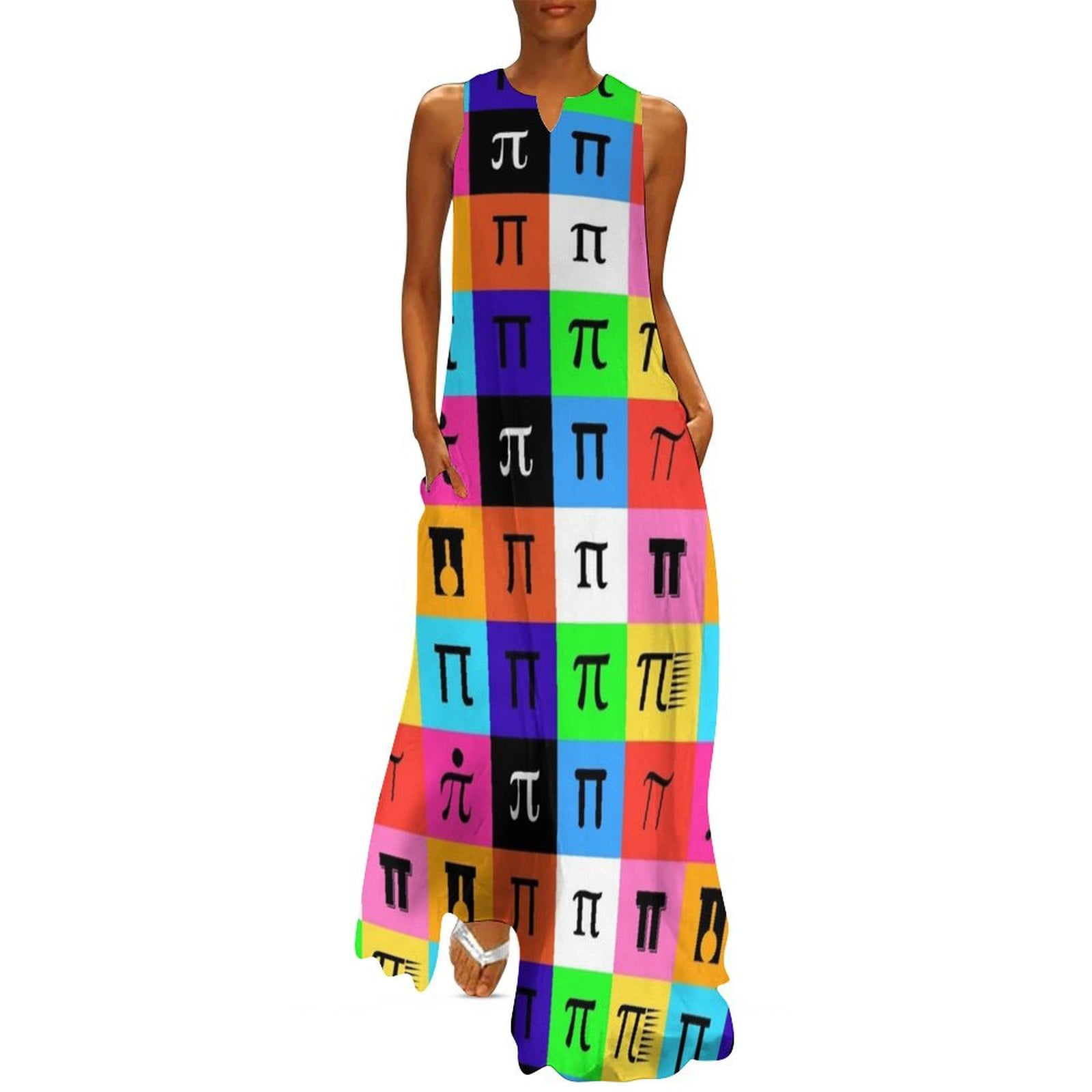 colorblock happy pi day Long Dress womens dress wedding dresses for ...