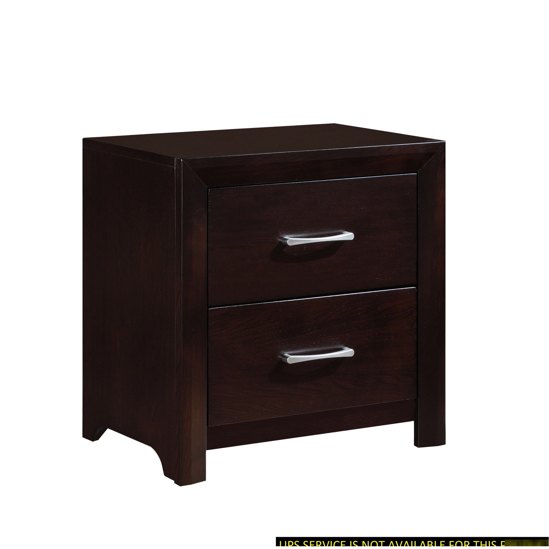-colored Nightstand For Bedroom With 2 Drawer Features 2 A Modern ...