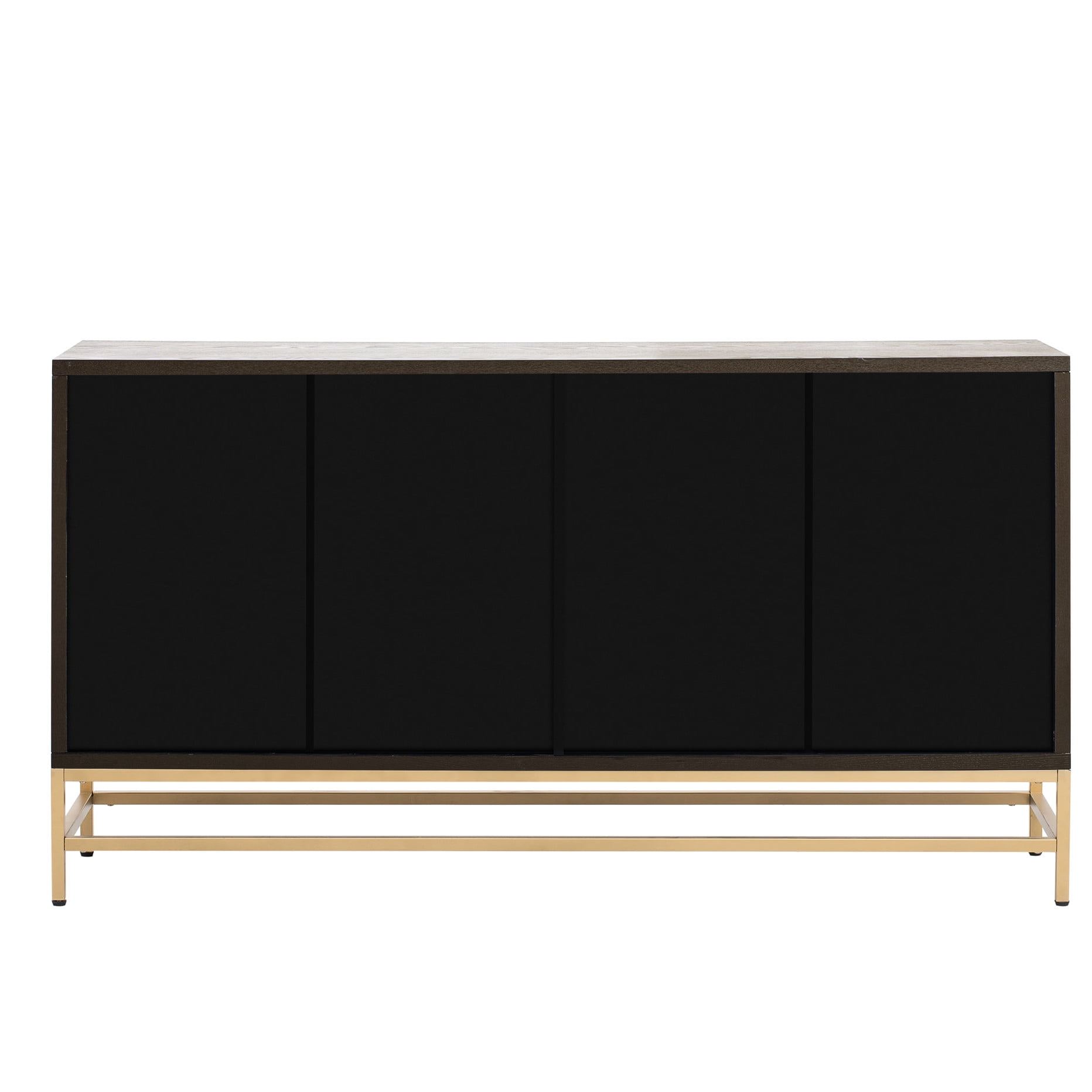 -colored Sideboard With Convenient Adjustable Shelves Functional ...