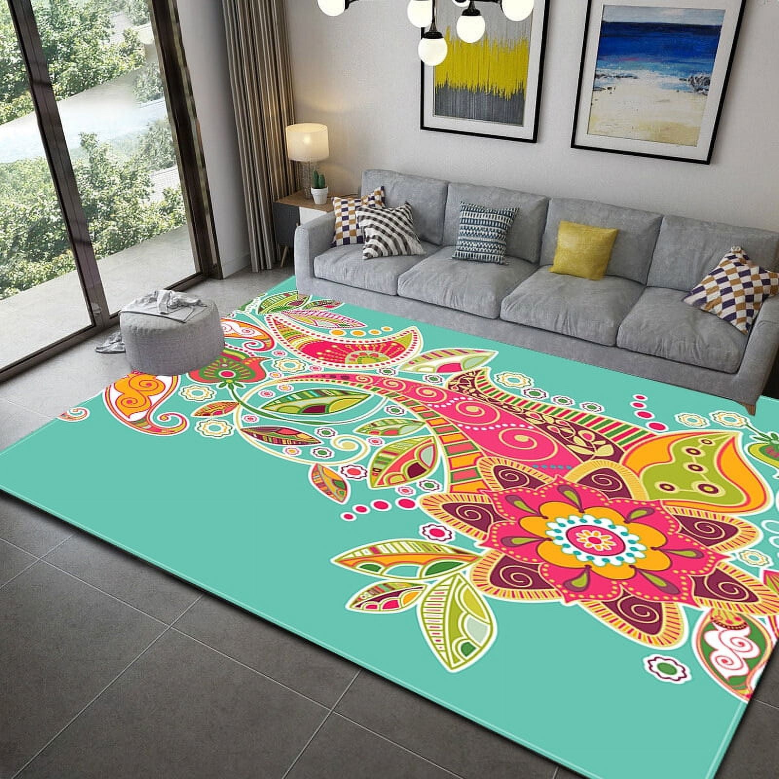 colorful 3d geometric abstract carpets for living room bedroom area rug ...