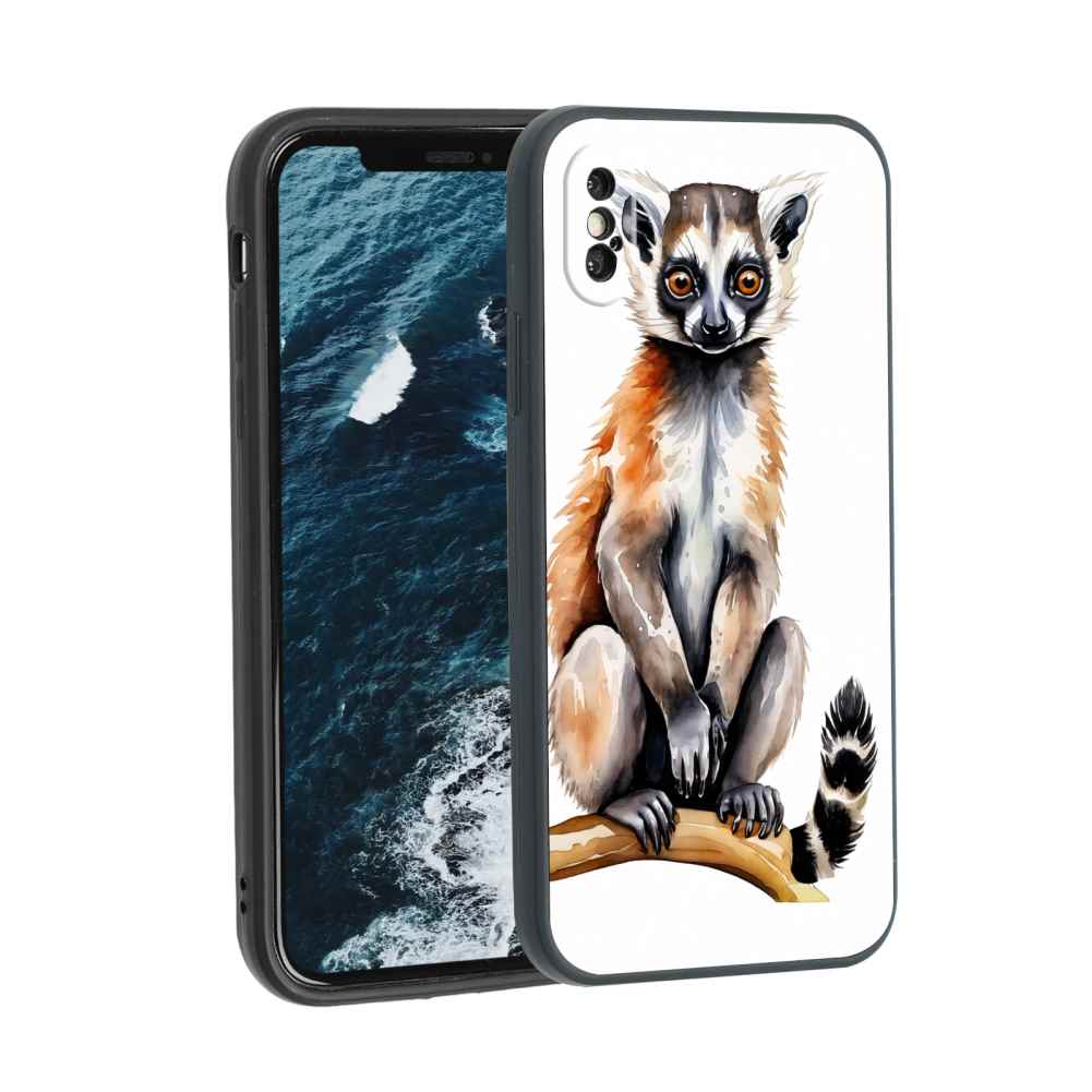 colorful-Black-Lemur-59 phone case for iPhone X for Women Men Gifts ...