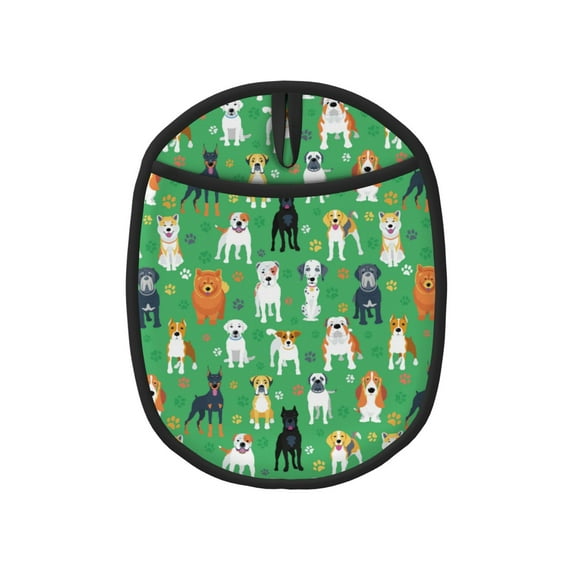 colorful Dog Puppy Pot Holders for Kitchen - Heat Resistant Oven Mitts ...